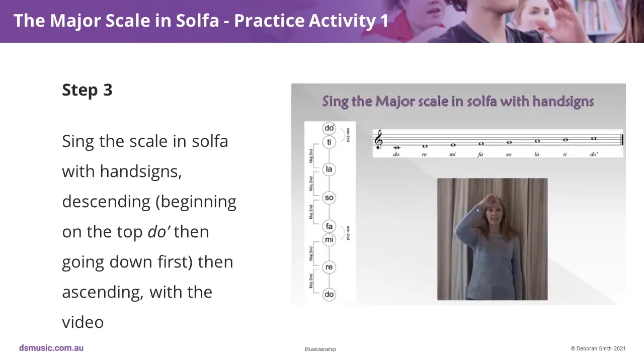 The Major Scale in Solfa Practice Activity 1 on Vimeo