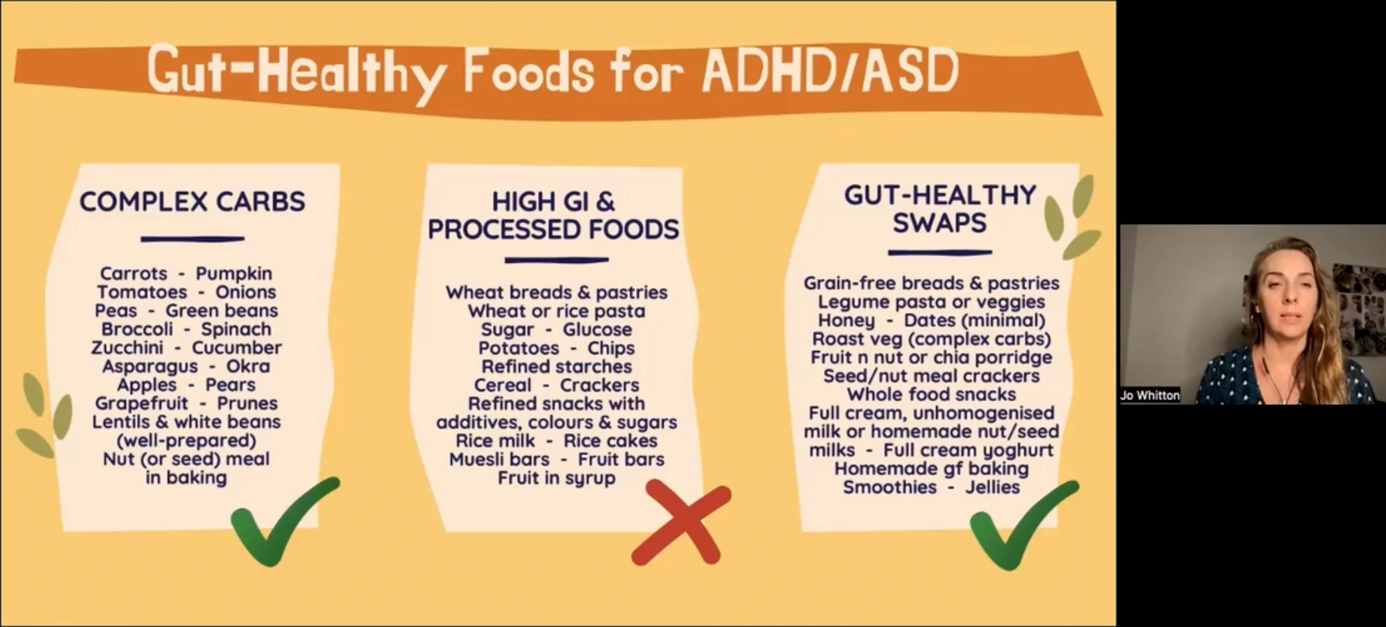 Snippet from Cooking for ADHD/ASD & the Importance of Gut Health with ...