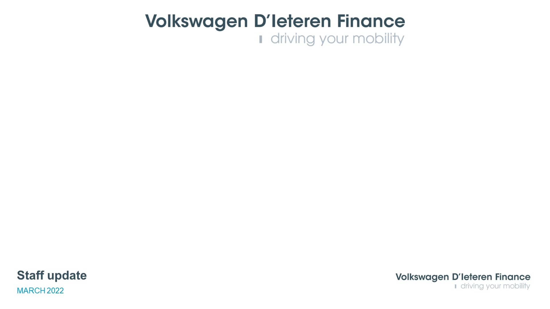 VDFin - Staff Update - March 2022 on Vimeo