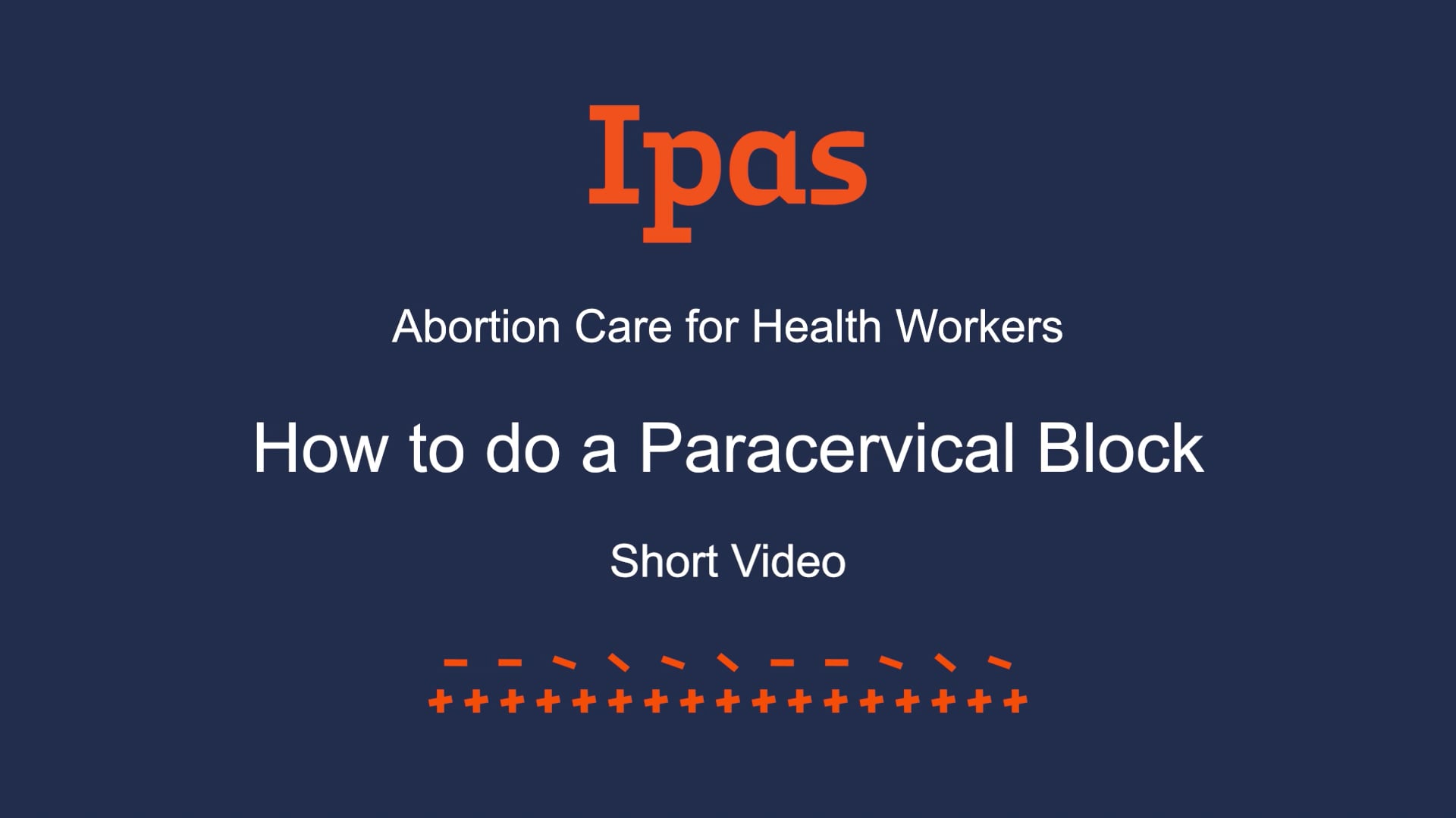 How to do a Paracervical Block on Vimeo