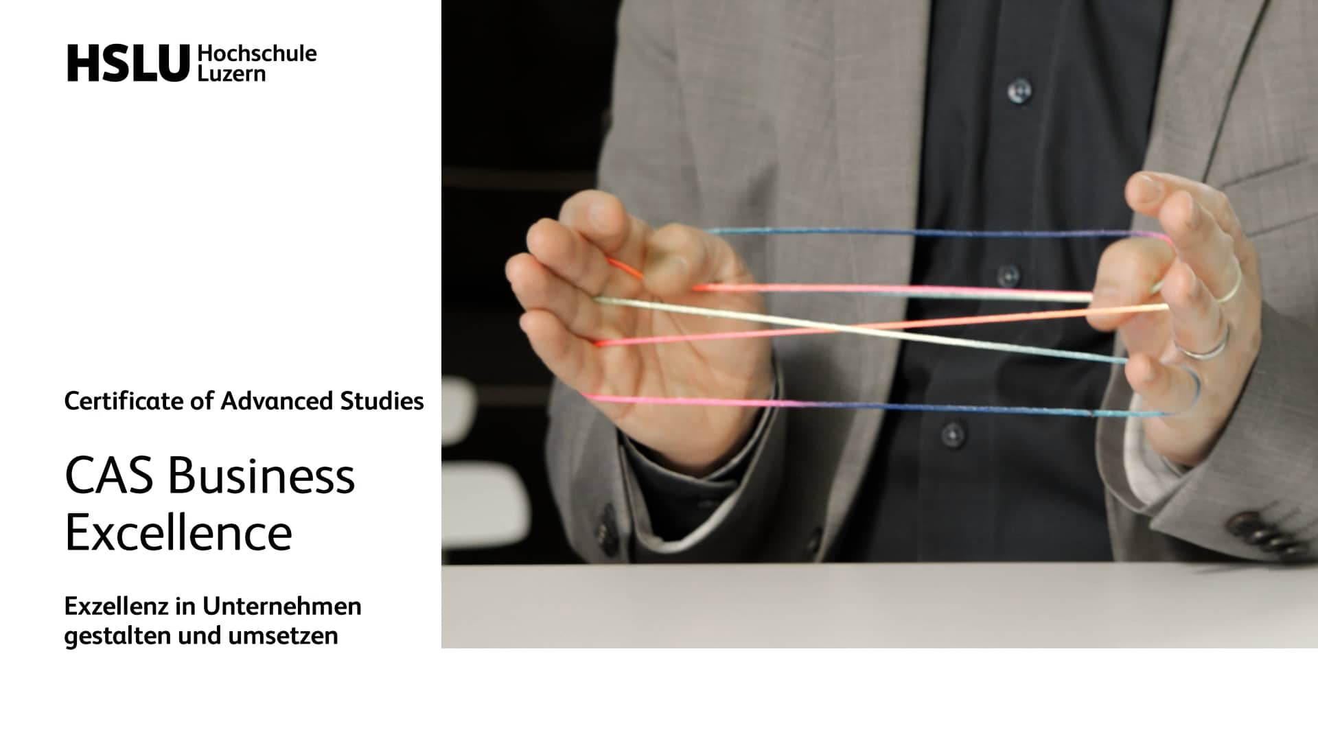HSLU Wirtschaft - CAS Business Excellence - Fadenspiel on Vimeo