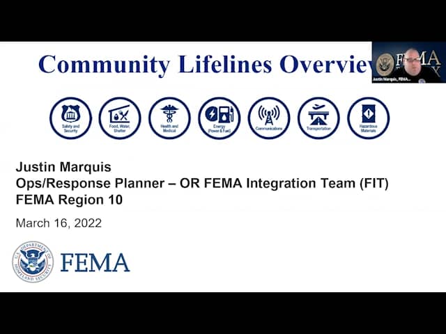 2022.03.16 [#66] FEMA Community Lifelines on Vimeo