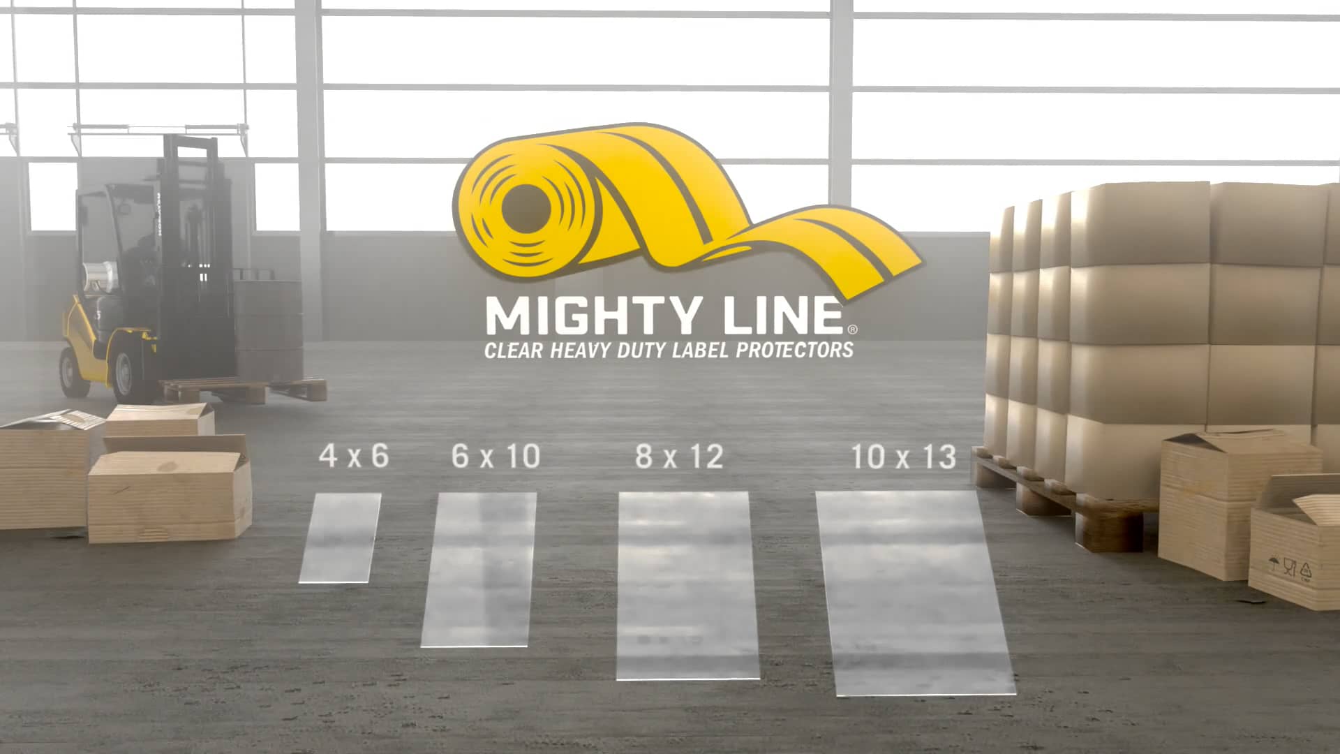 Mighty Line - Heavy Duty Clear Label Protectors on Vimeo