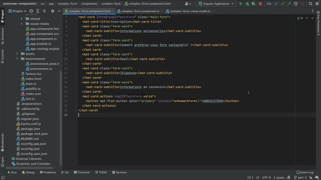 Construisez le formulaire - Perfectionnez-vous sur Angular - OpenClassrooms