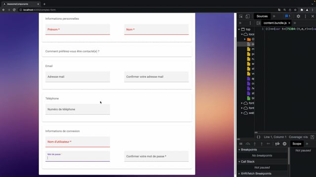 Construisez le formulaire - Perfectionnez-vous sur Angular - OpenClassrooms