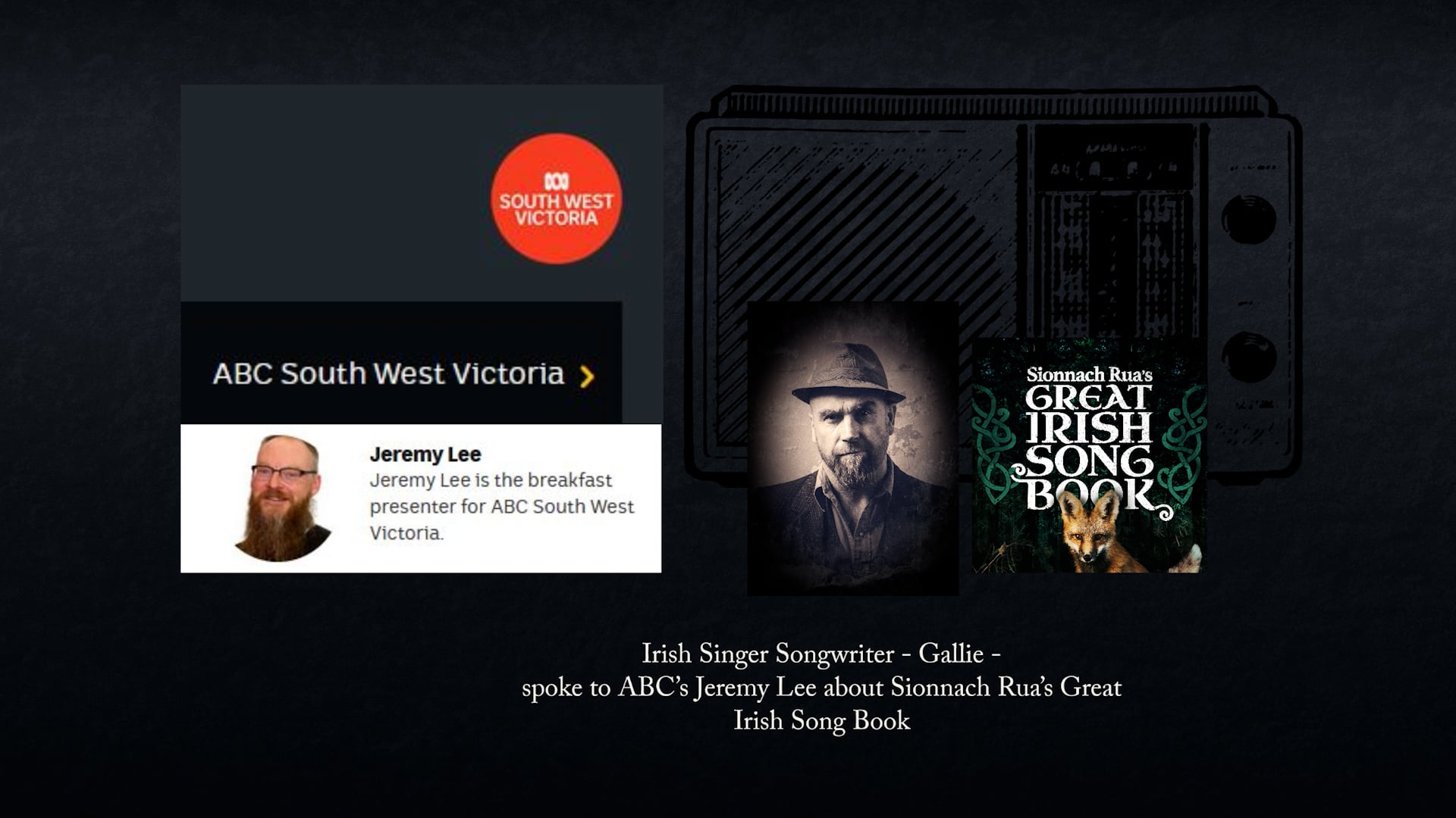 ABC South West Jeremy Lee chats with Gallie re Sionnach Rua 21 March 22 ...