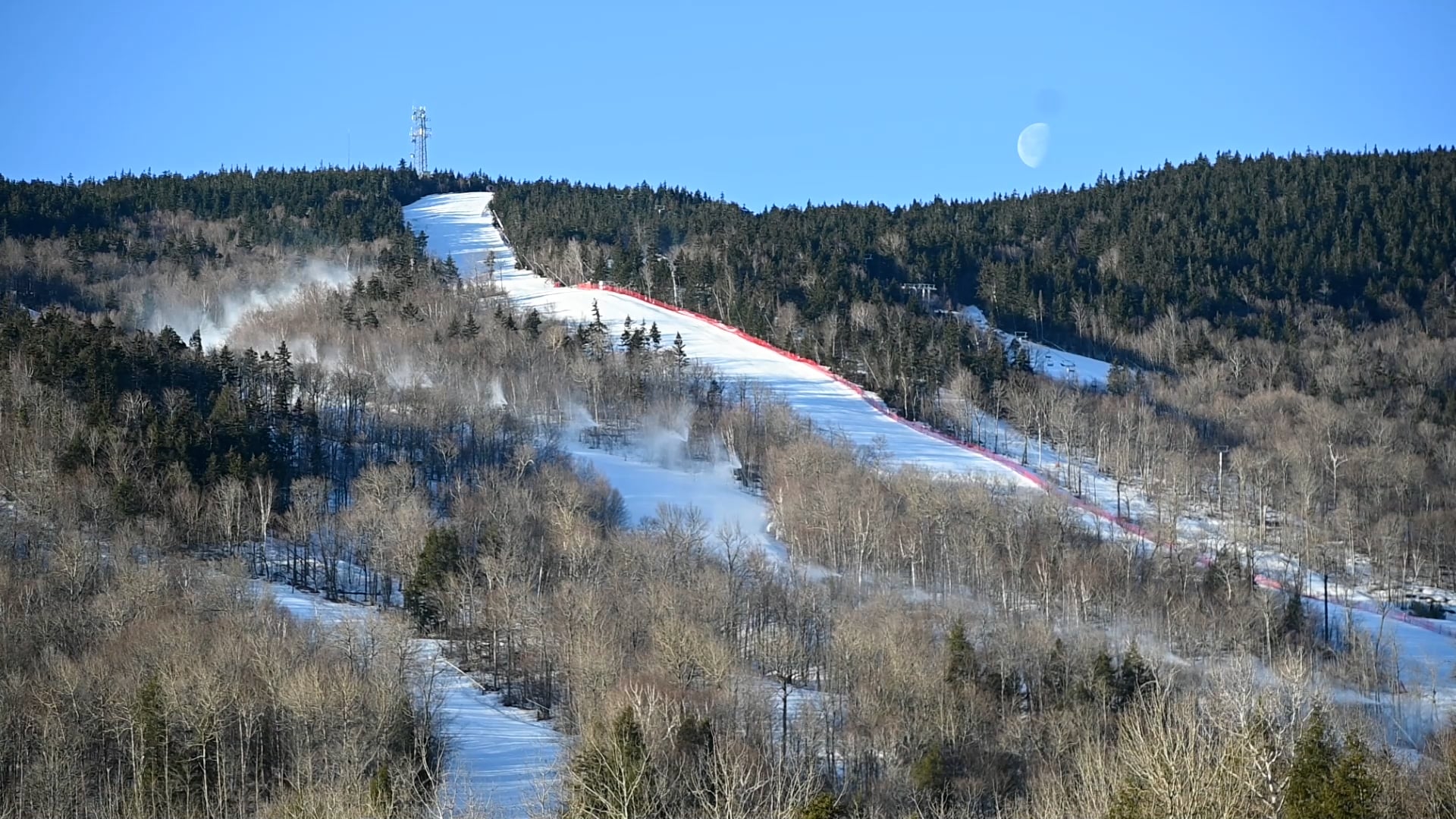Snowmaking at Sunday River, March 23, 2022 on Vimeo