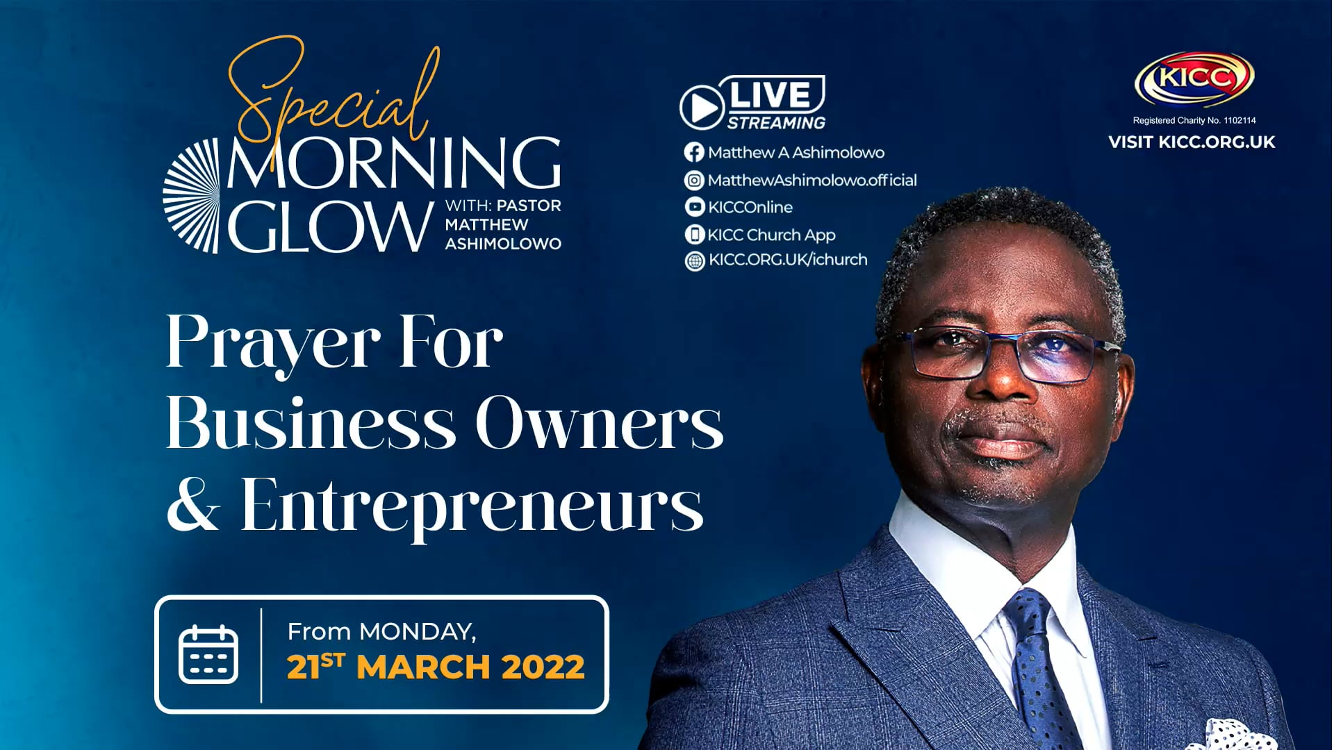 KICC Morning Glow Live | 30-12-2021 on Vimeo