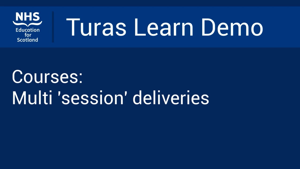 DEMO: Turas Learn courses - multi 'session' deliveries on Vimeo