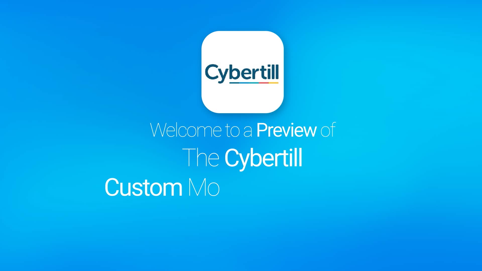 Cybertill - Mobile App Preview - CYB218W on Vimeo