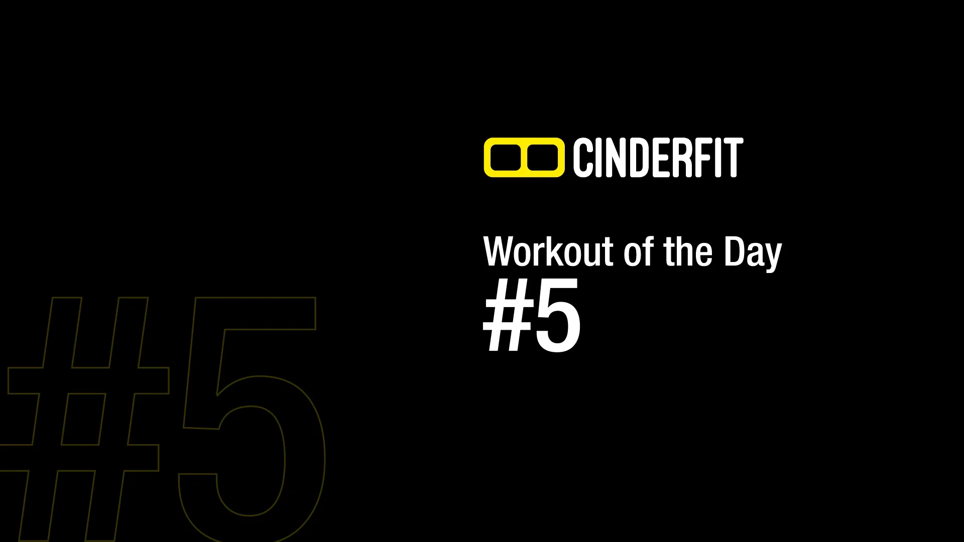 CinderFit - Workout of the Day #5 on Vimeo