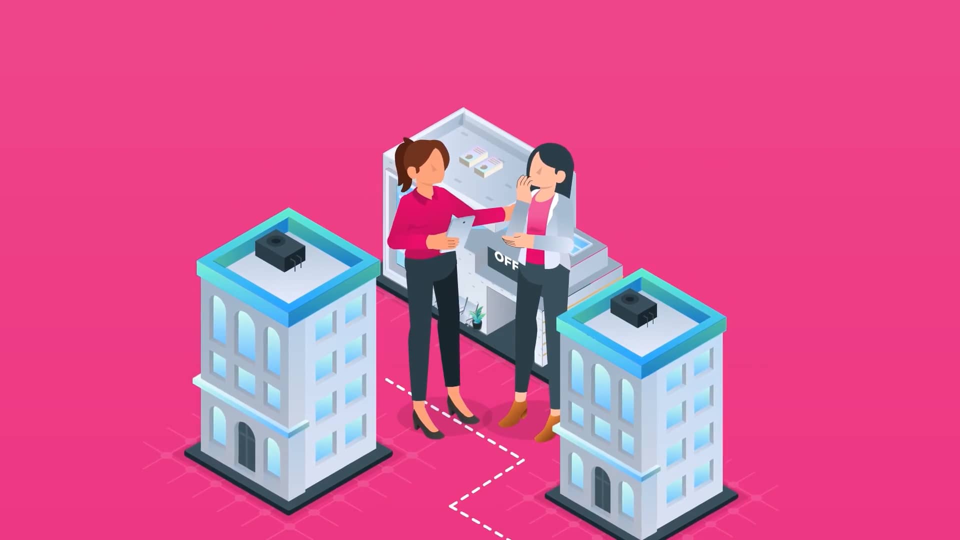 FindMyOfficeSpace | 2D Isometric Explainer Video Animation for Services ...