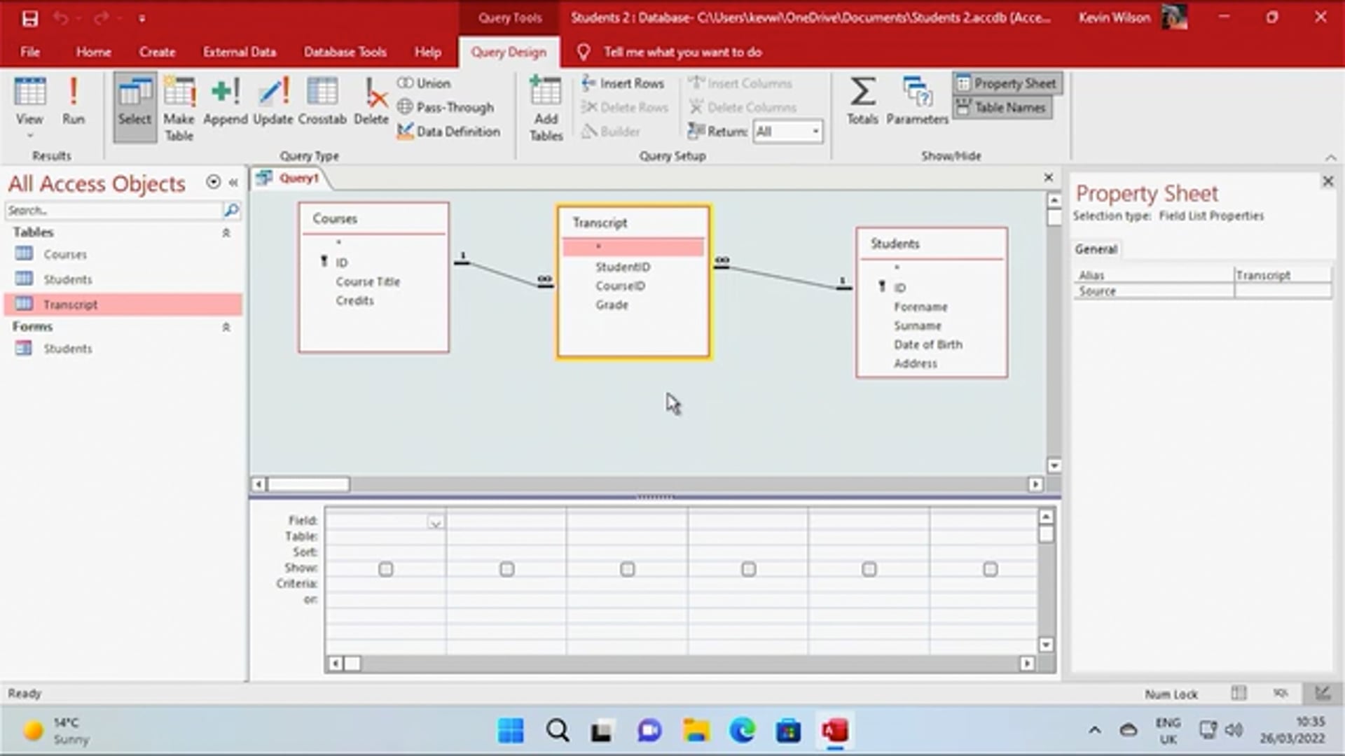 Querying the Database