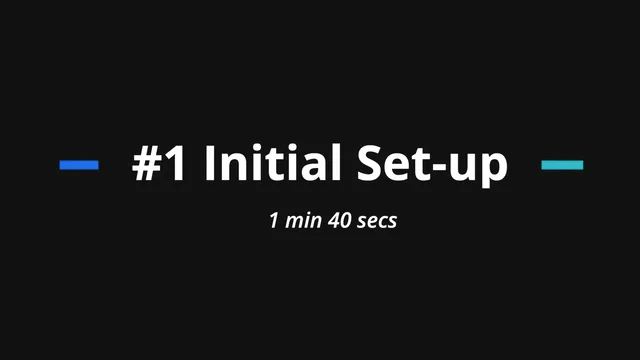 1 Initial Set Up On Vimeo