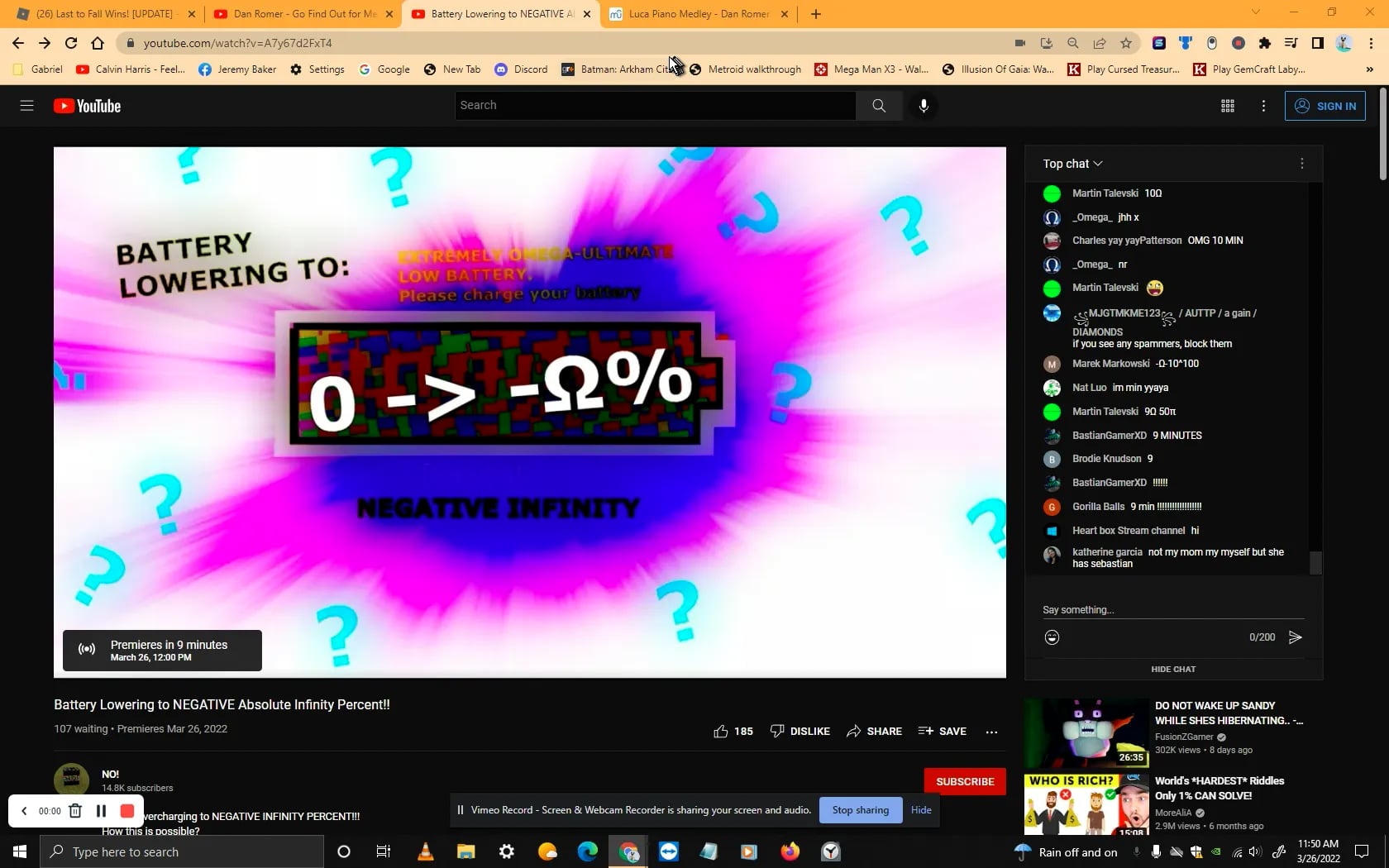 The Battery Lowering to NEGATIVE Absolute Infinity Percent (Premiere ...