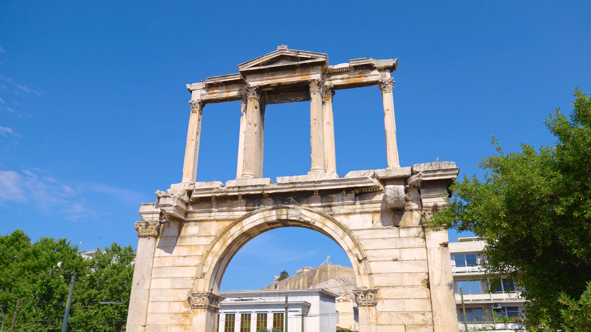 4K Arch of Hadrian or Hadrian's Gate, Athens, Greece Parallax on Vimeo