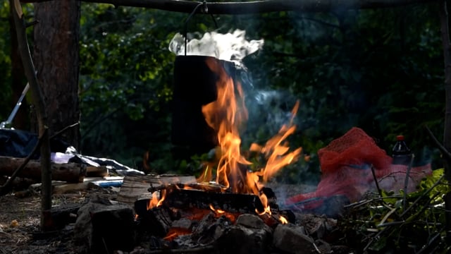 Stove Camp Fire - Free video on Pixabay