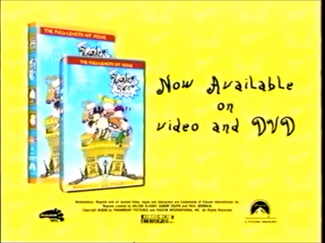 Rugrats In Paris The Movie Vhs And Dvd Trailer