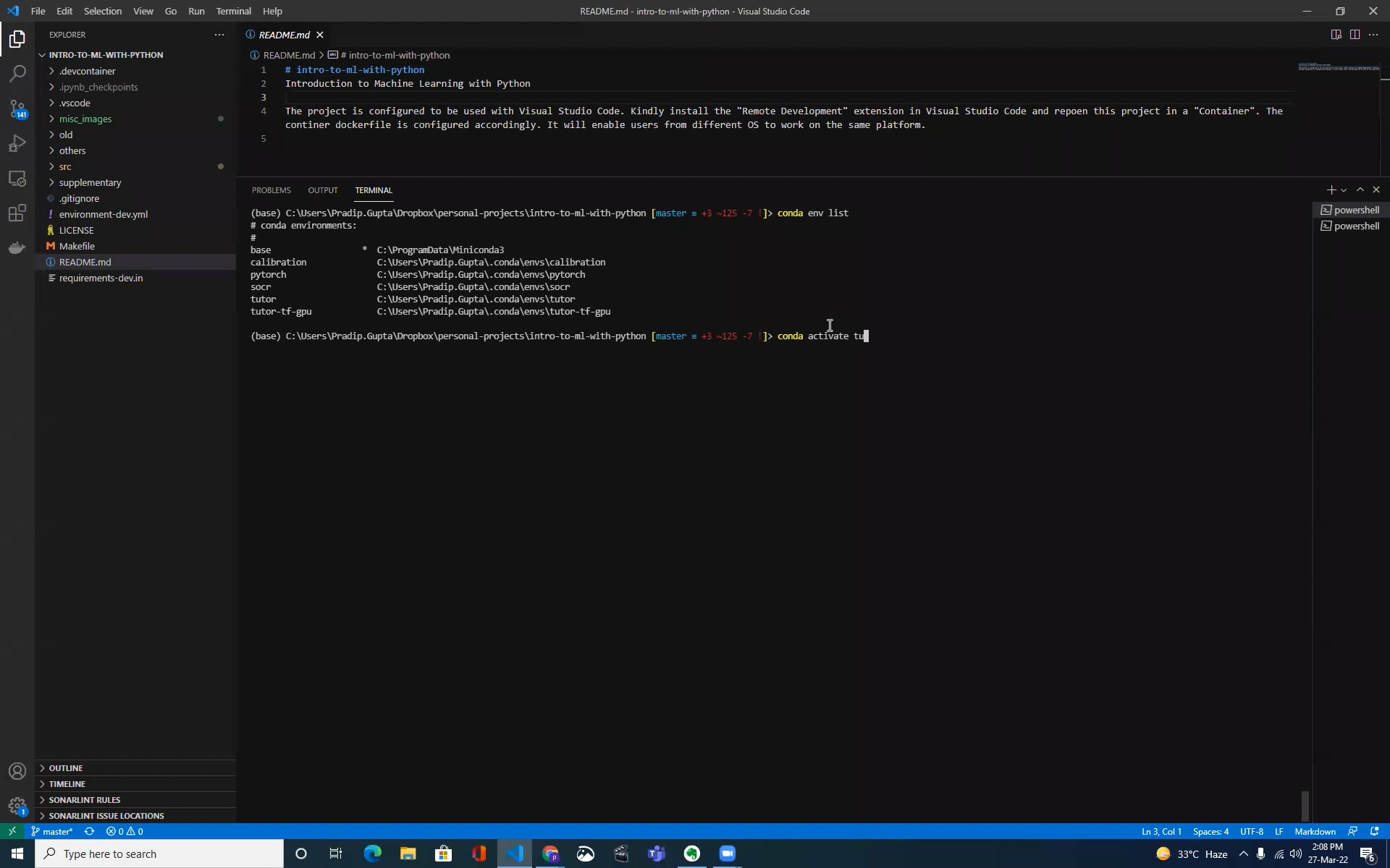 Class Video 2: Data handling with Python (27th March 22) on Vimeo