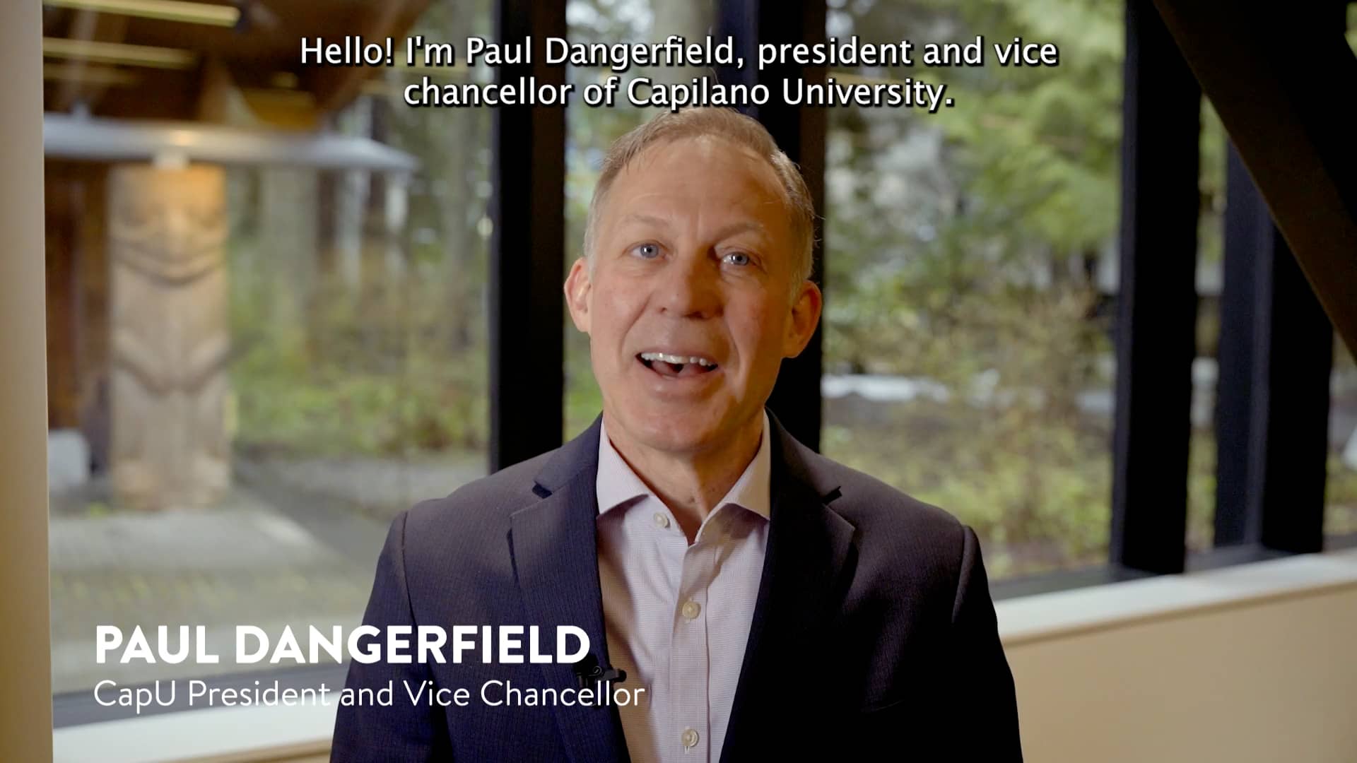 Welcome from President Paul Dangerfield on Vimeo