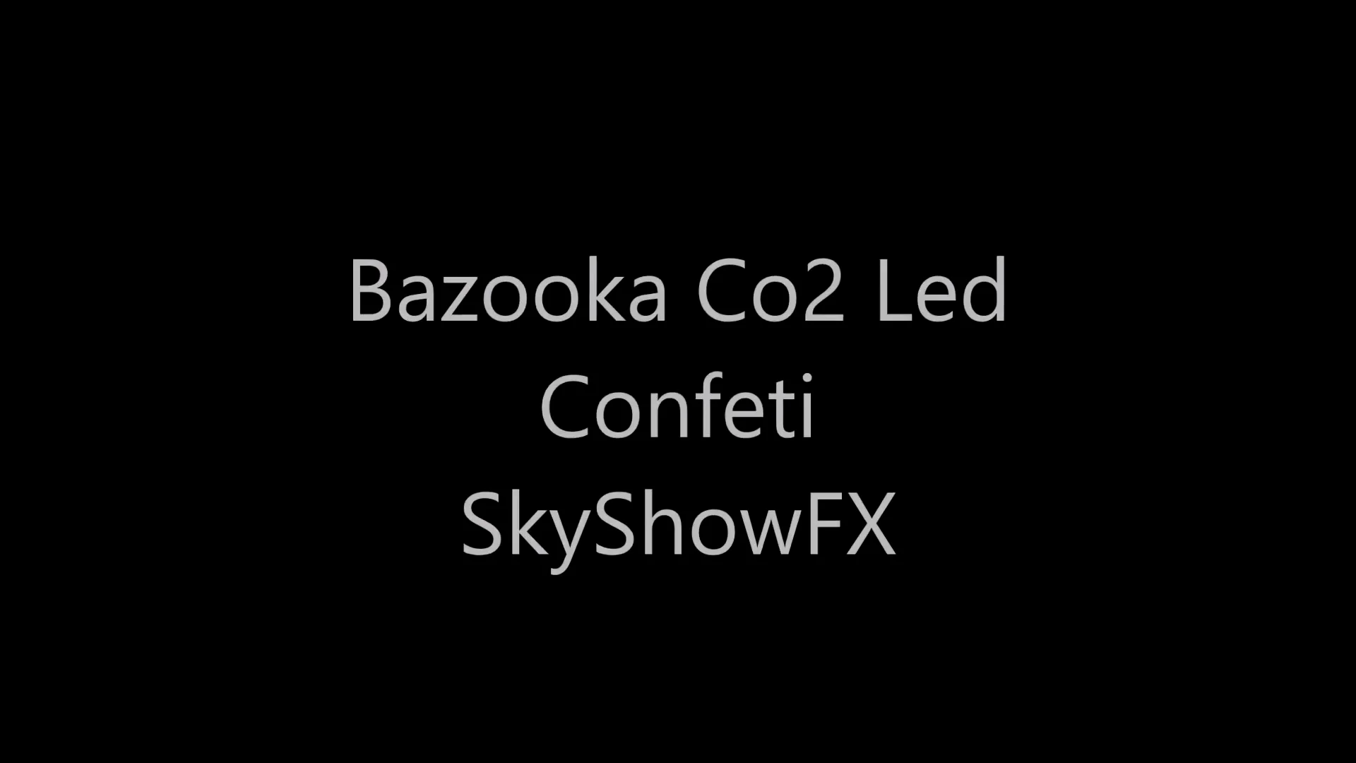 Bazooka Co2 Cryogun Led Confetti Cancun