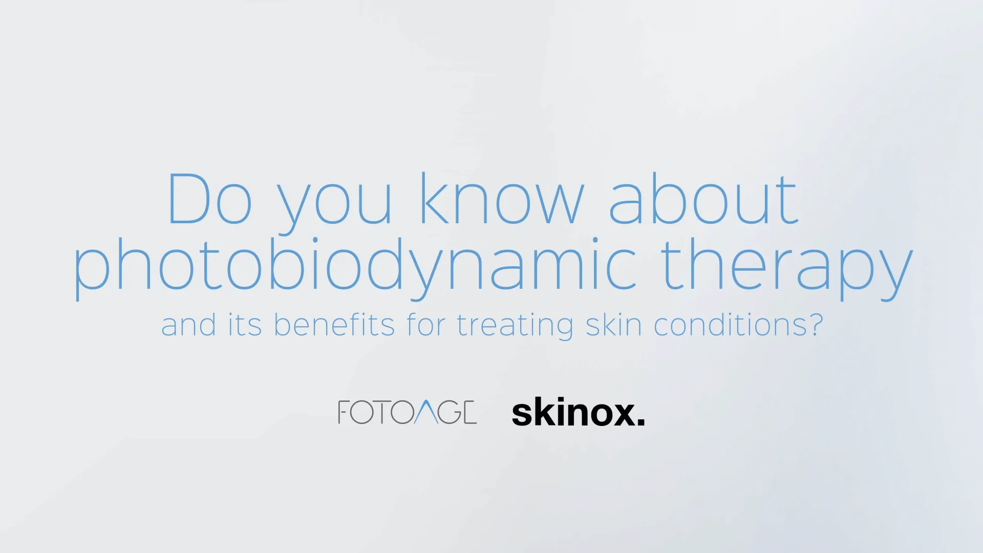 Video Fotoage Skinox ENG Promo Consument on Vimeo