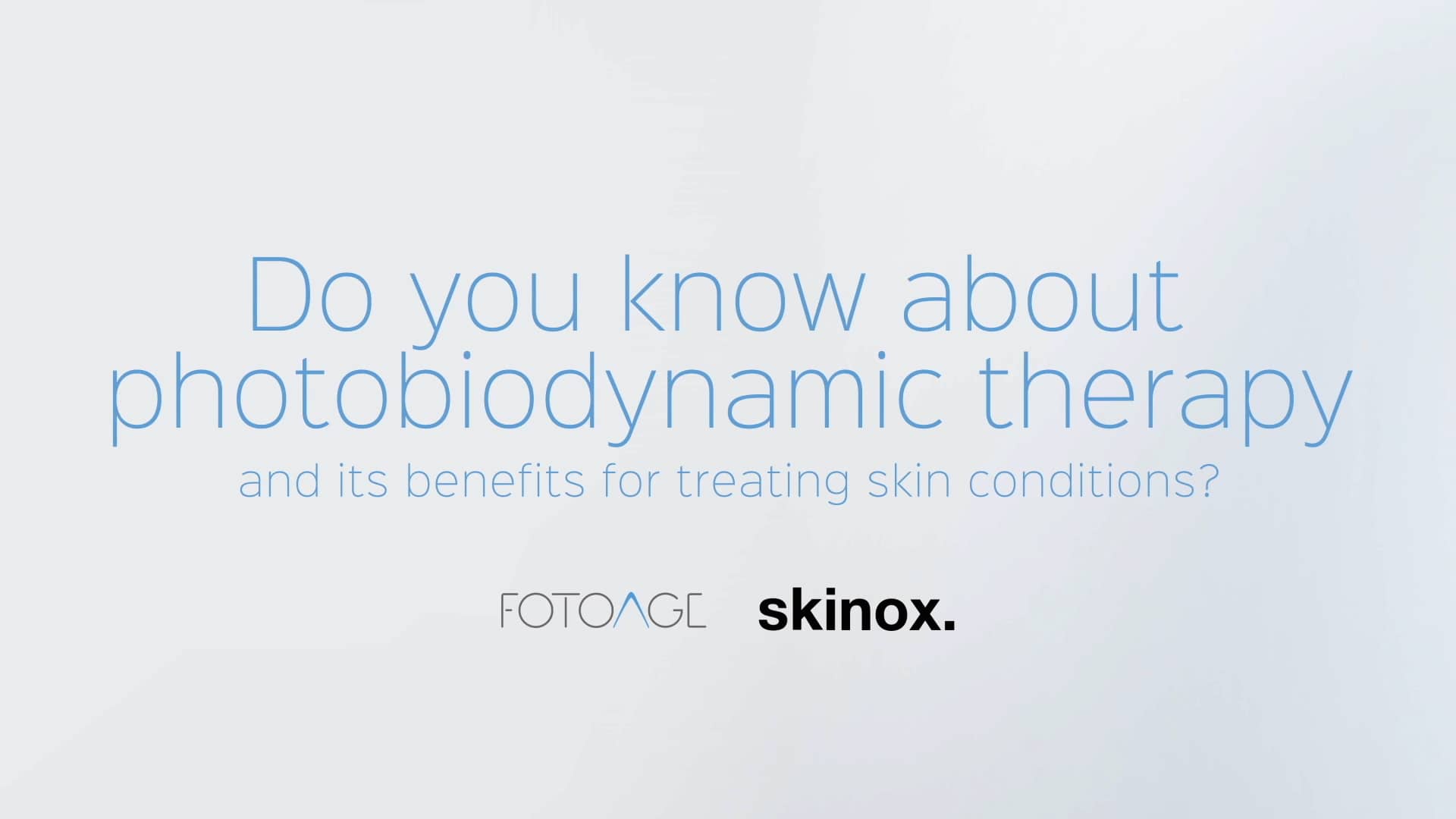 Video Fotoage Skinox ENG Promo Consument on Vimeo