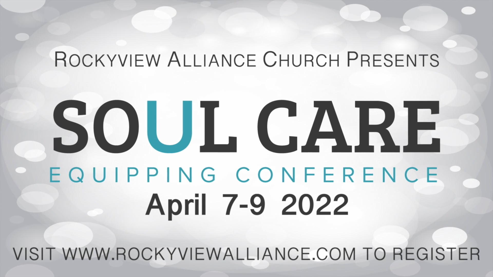 Soul Care Conference 2022 - Rockyview Alliance PROMO on Vimeo