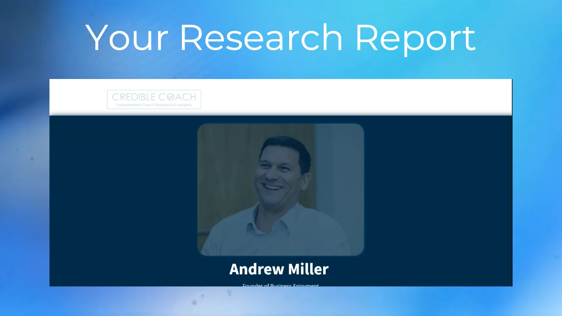 Research Report Video on Vimeo