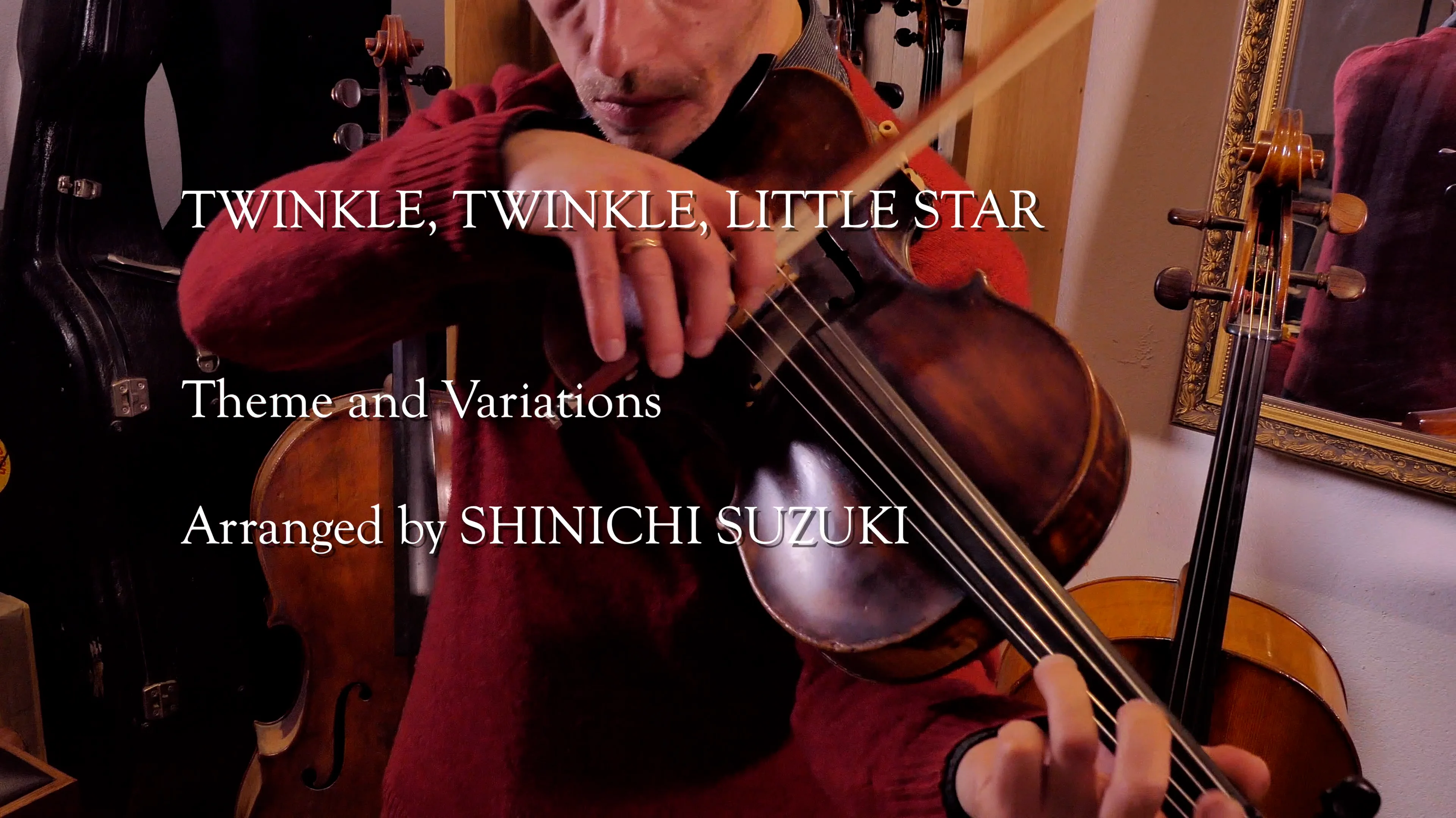 Viola Twinkle Twinkle Little Star Suzuki - Third Variation (♩ = 100) on ...