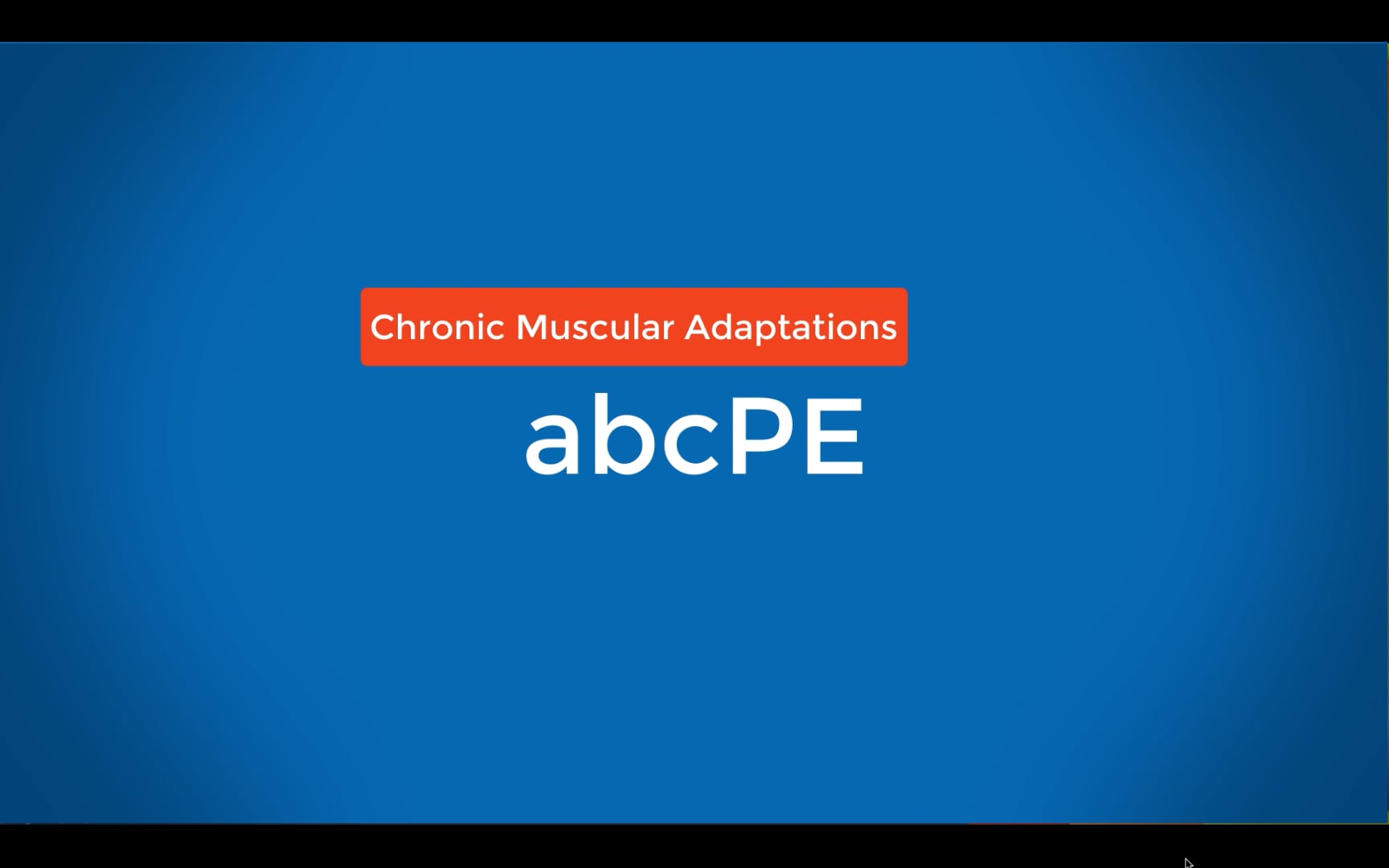 Chronic Adaptations - Muscular Aerobic on Vimeo