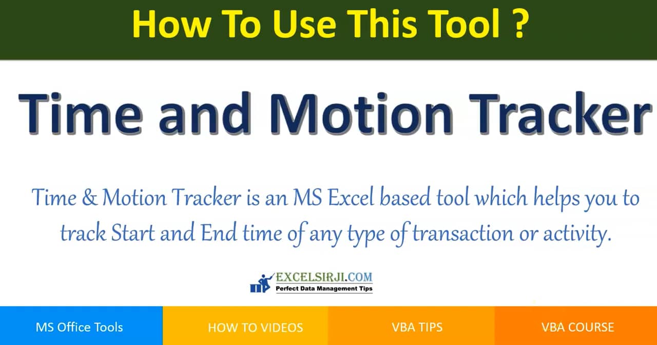 Time and Motion Tracker on Vimeo