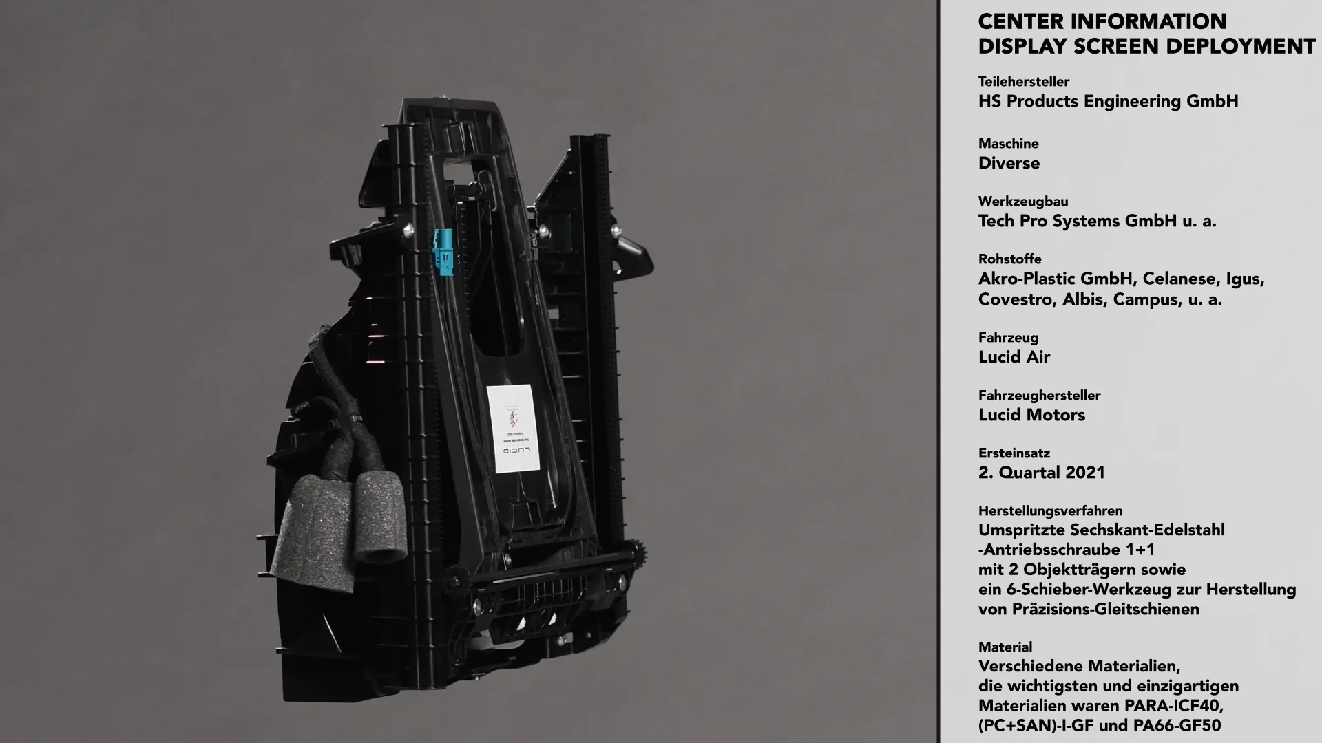 Center Information Display Screen Deployment Mechanism on Vimeo