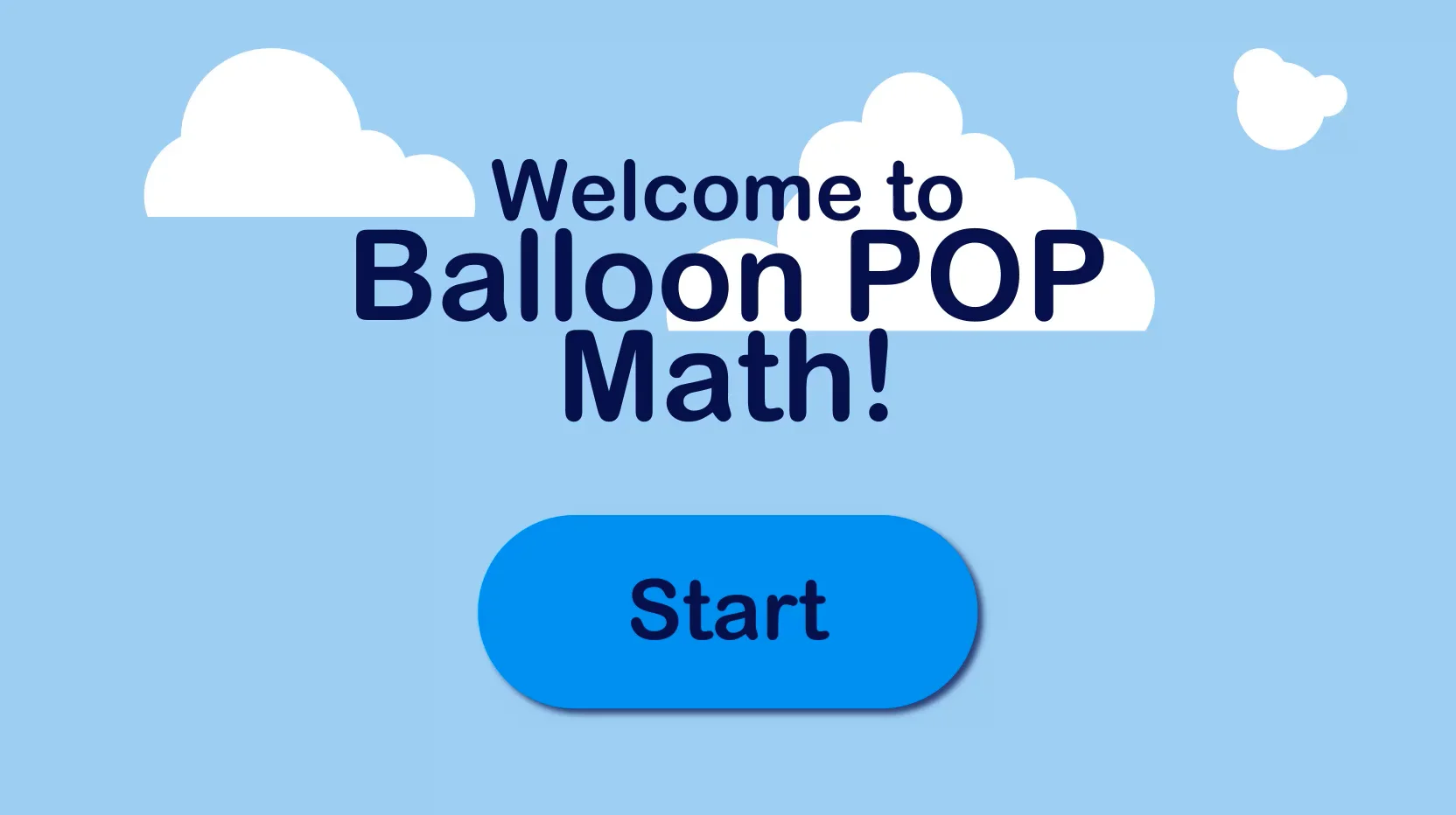 Balloon Pop Math Digital Prototype