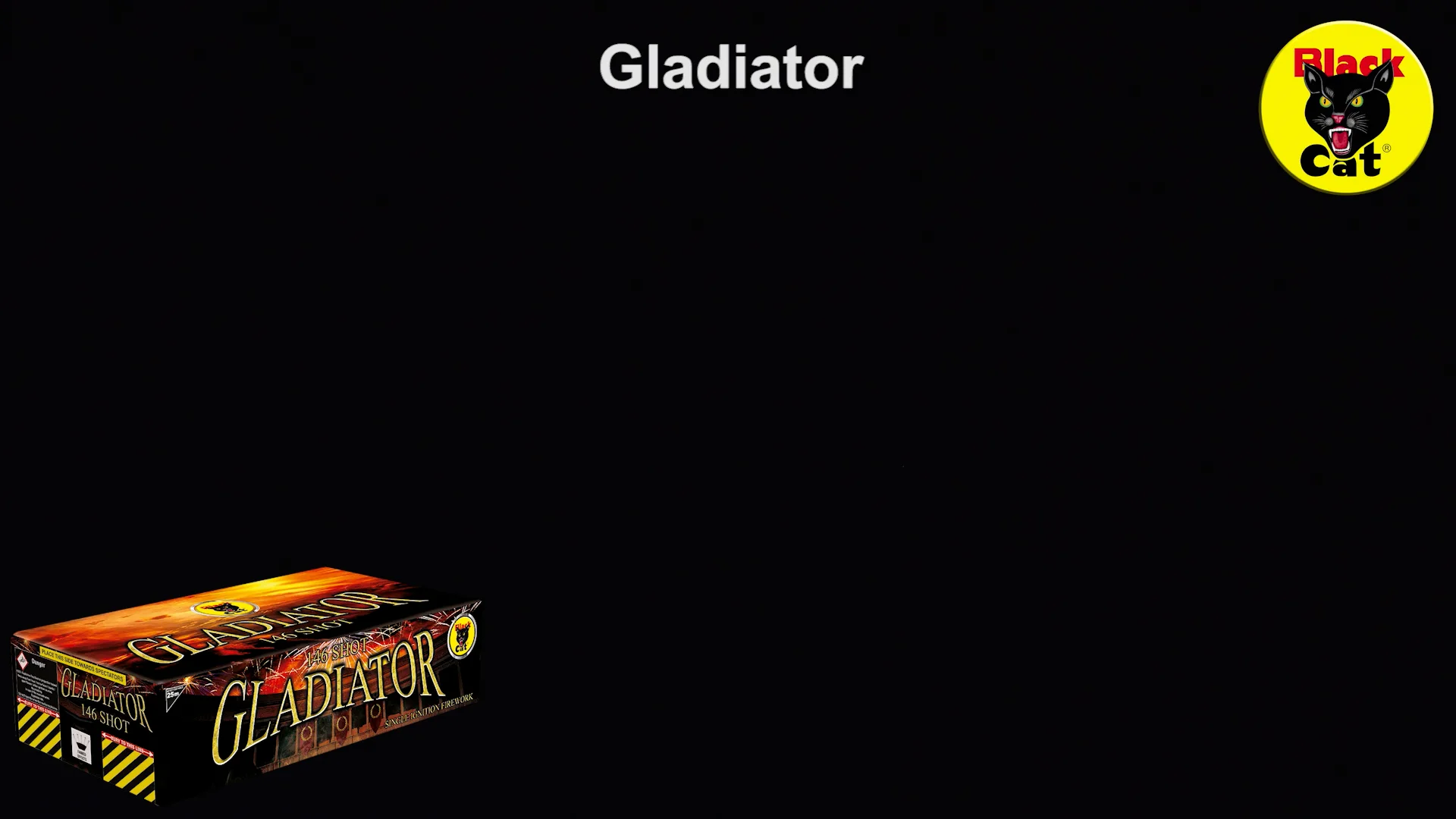 Gladiator Single Ignition Firework - Black Cat Fireworks on Vimeo