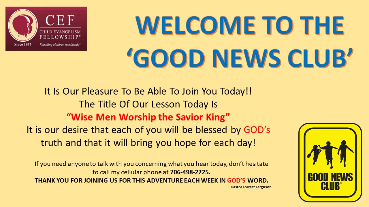 Good News Club Part 3 Lesson 2 on Vimeo