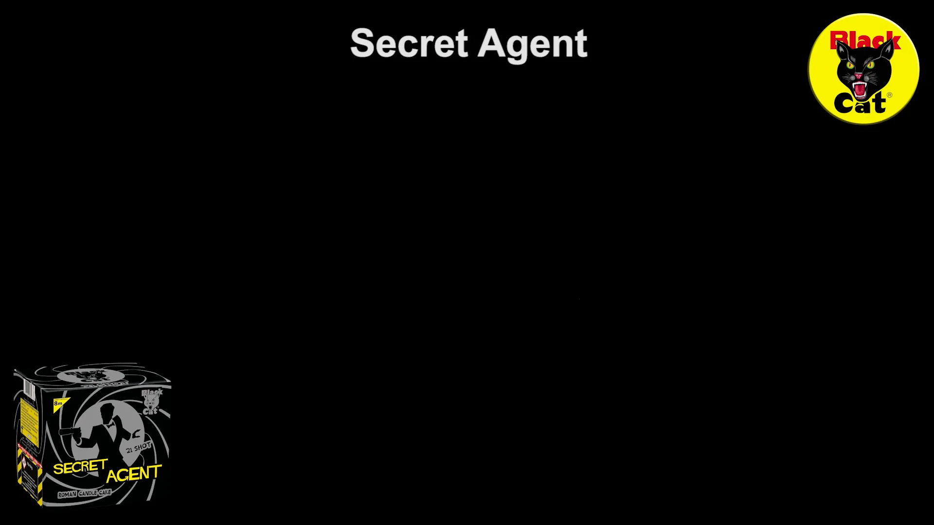 Secret Agent Roman Candle Cake - Black Cat Fireworks on Vimeo