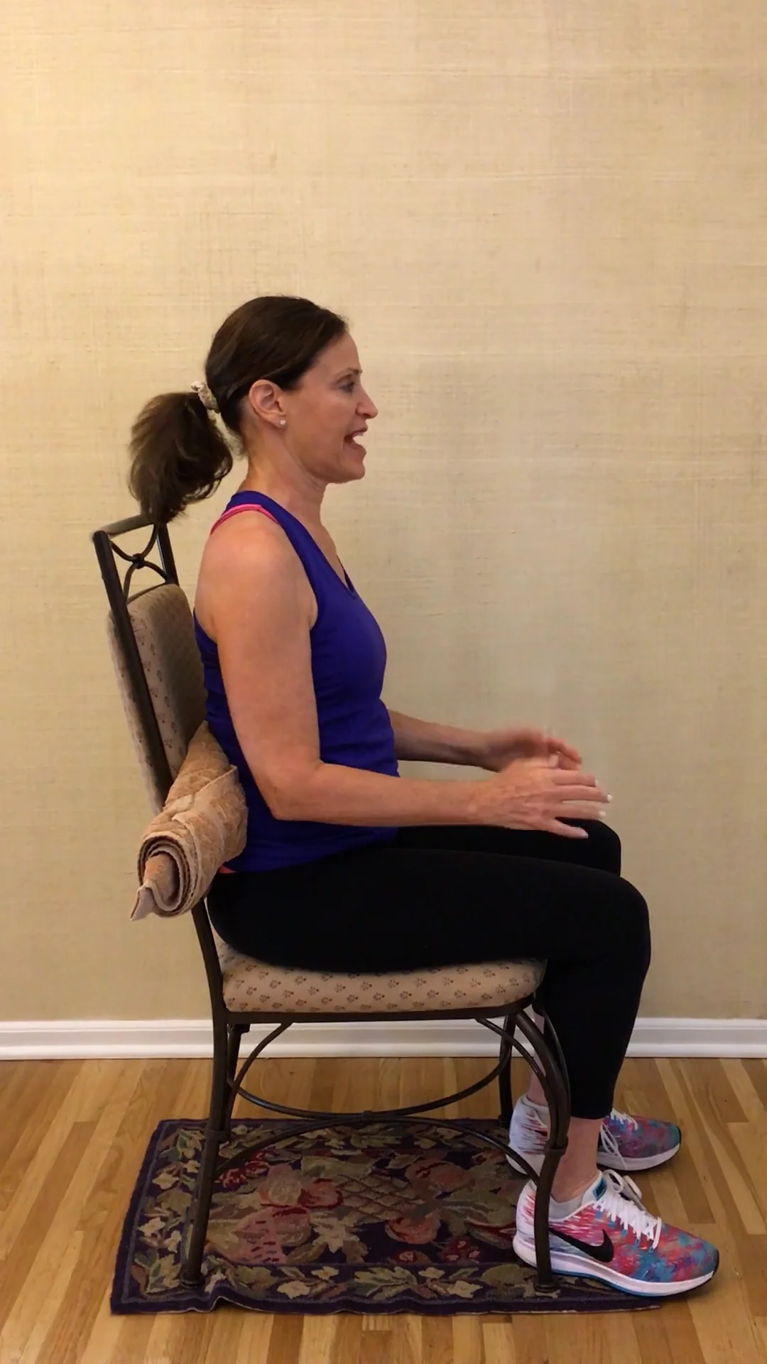 Sitting with support