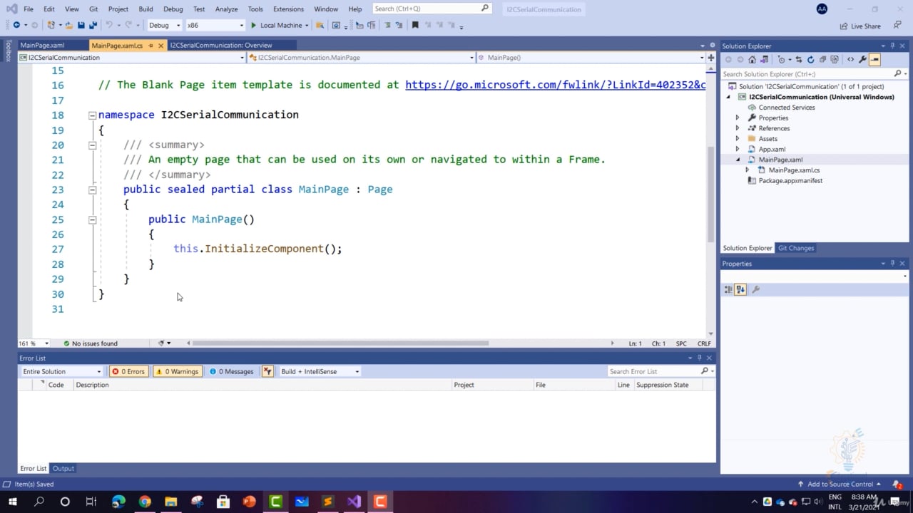 12 Windows IoT C Backend Coding on Vimeo