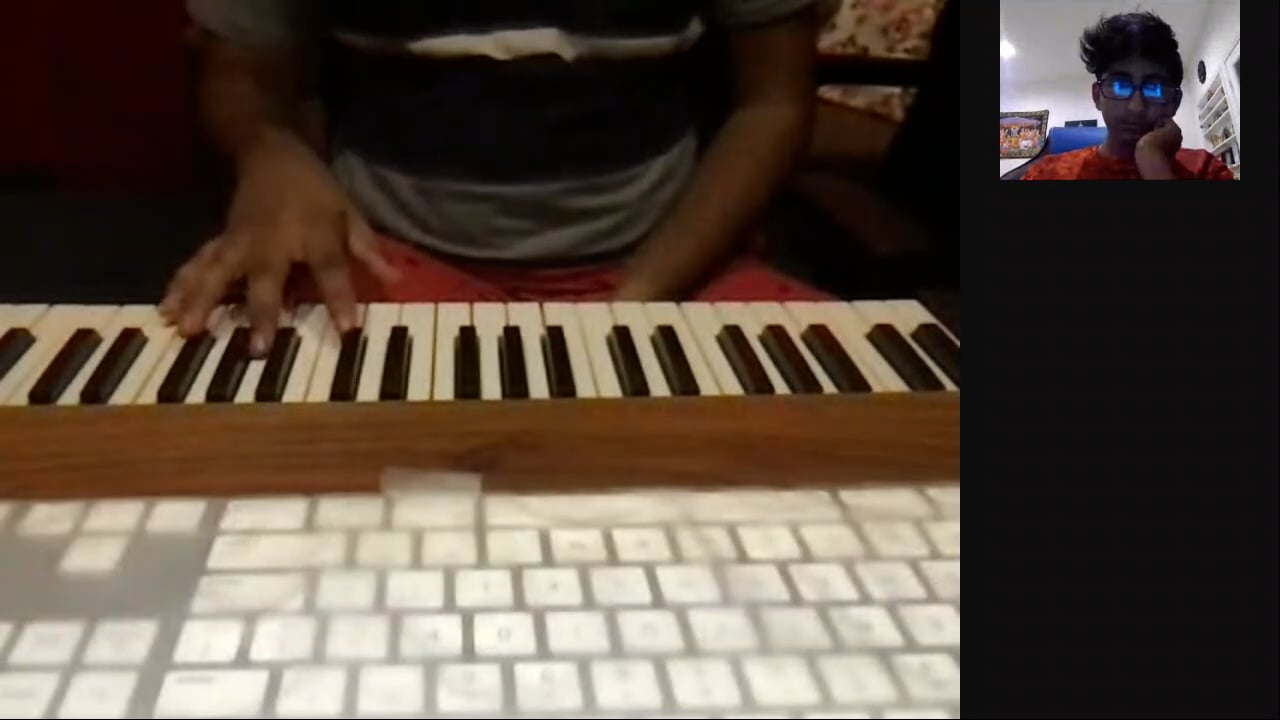 Intermediate Carnatic Keyboard - Bmusician Classroom Recording #11091 ...
