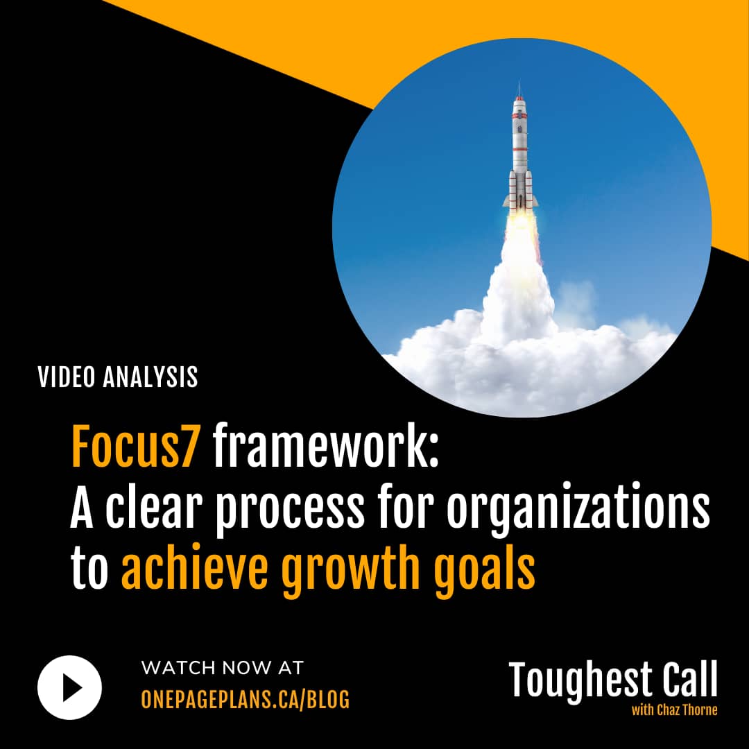 Focus7 framework: A clear process for organizations to achieve growth ...