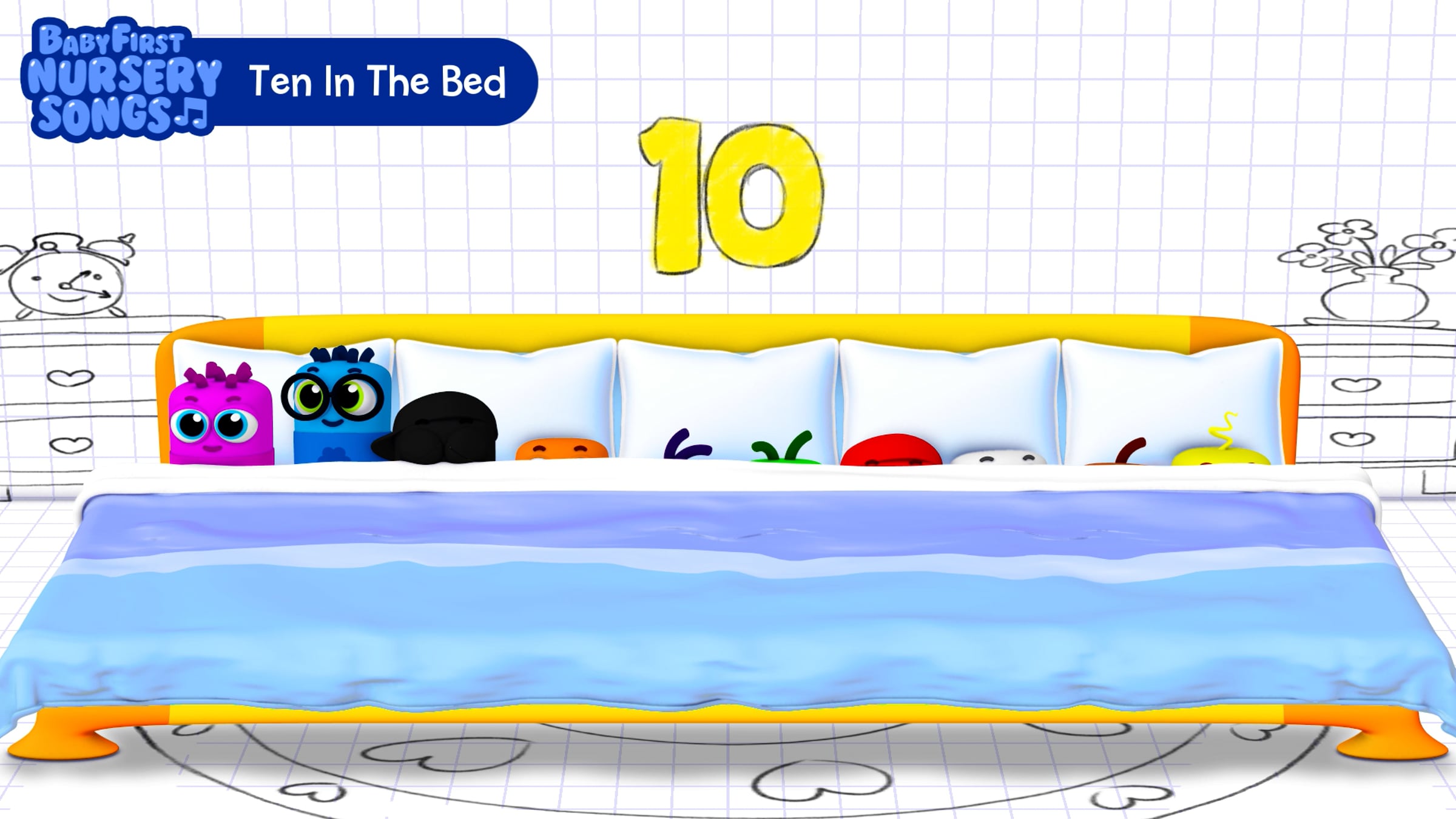 Color Crew 3D - 10 in a bed