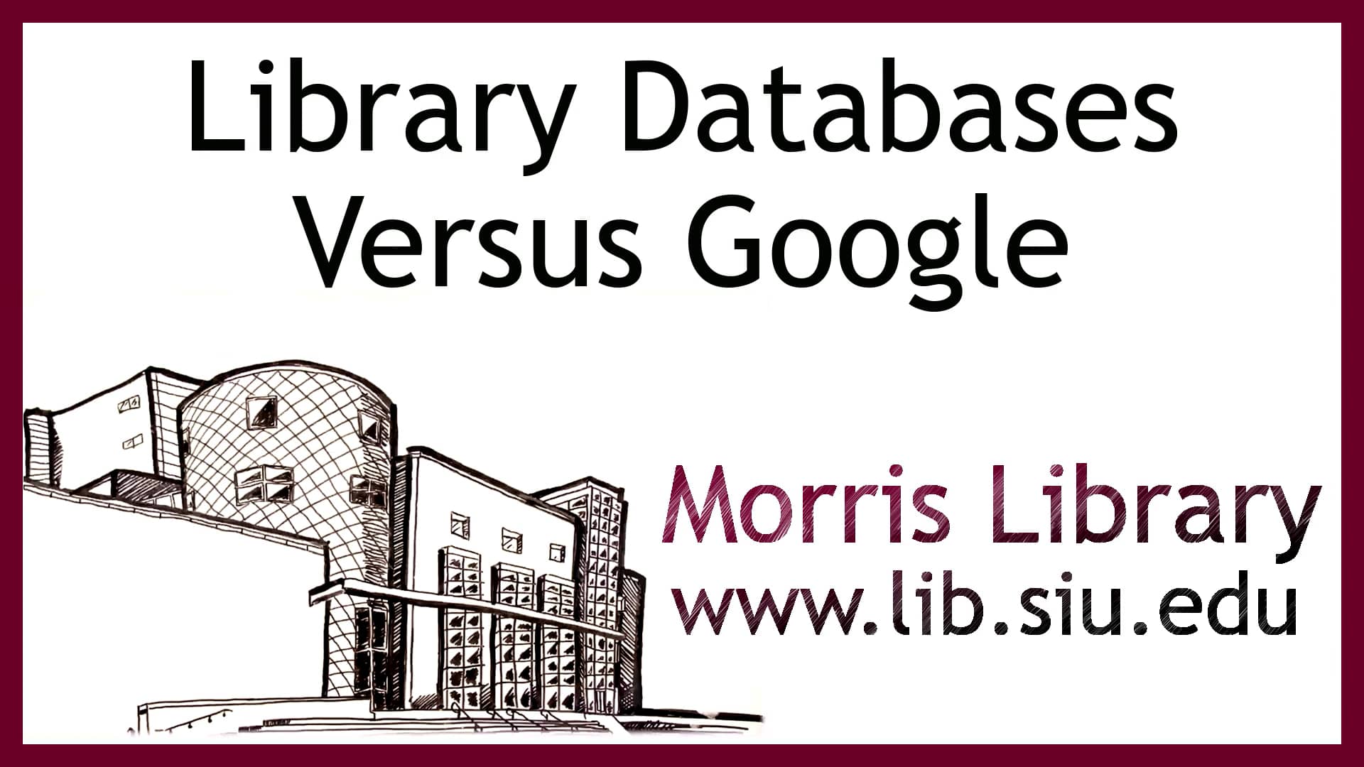 Library Databases vs Google on Vimeo