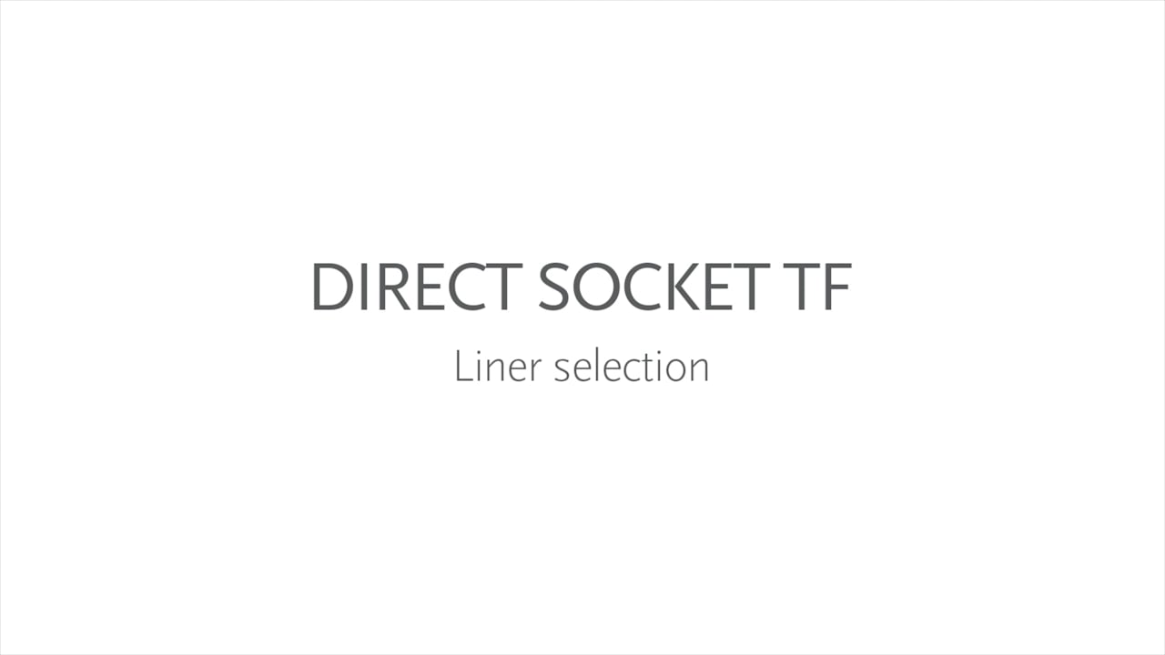 össur direct socket tf - 2 - liner selection on Vimeo