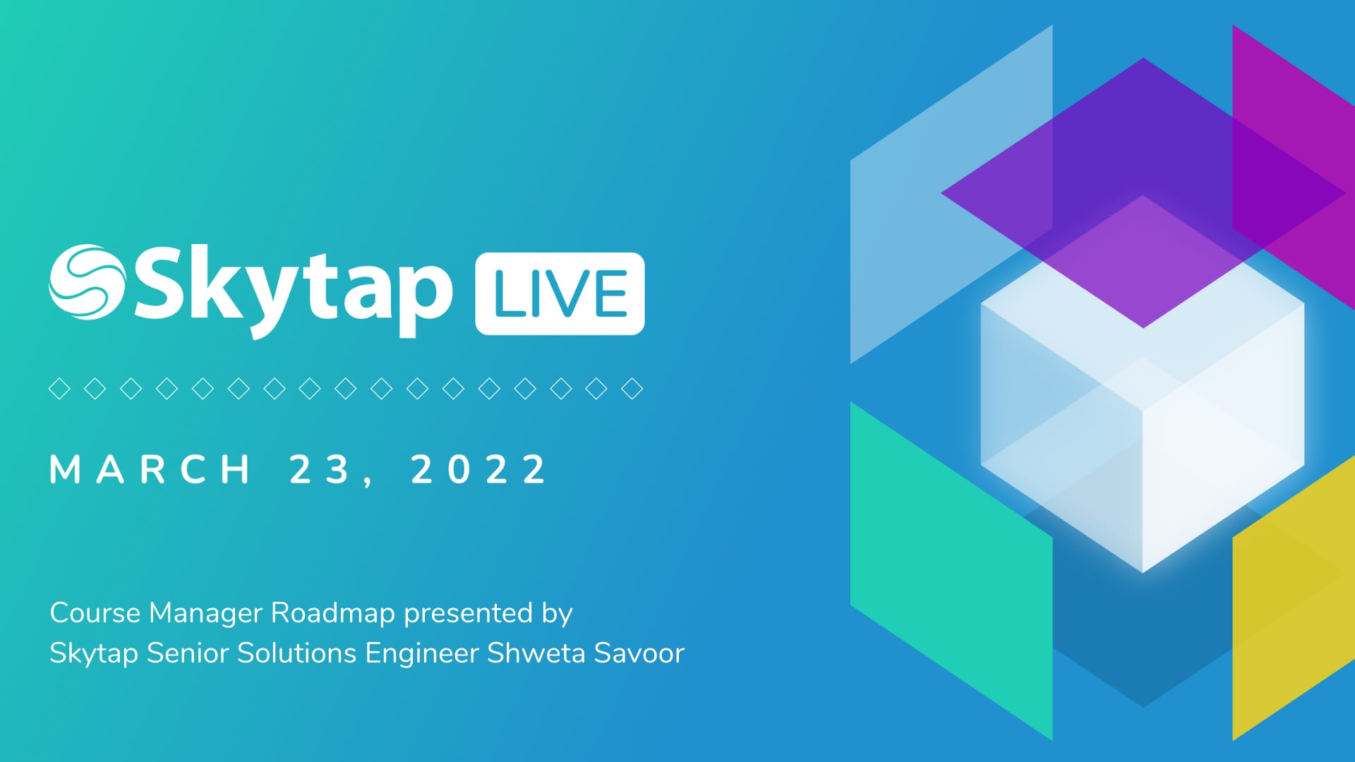 Skytap Live 2022 - Course Manager 2022 Roadmap on Vimeo