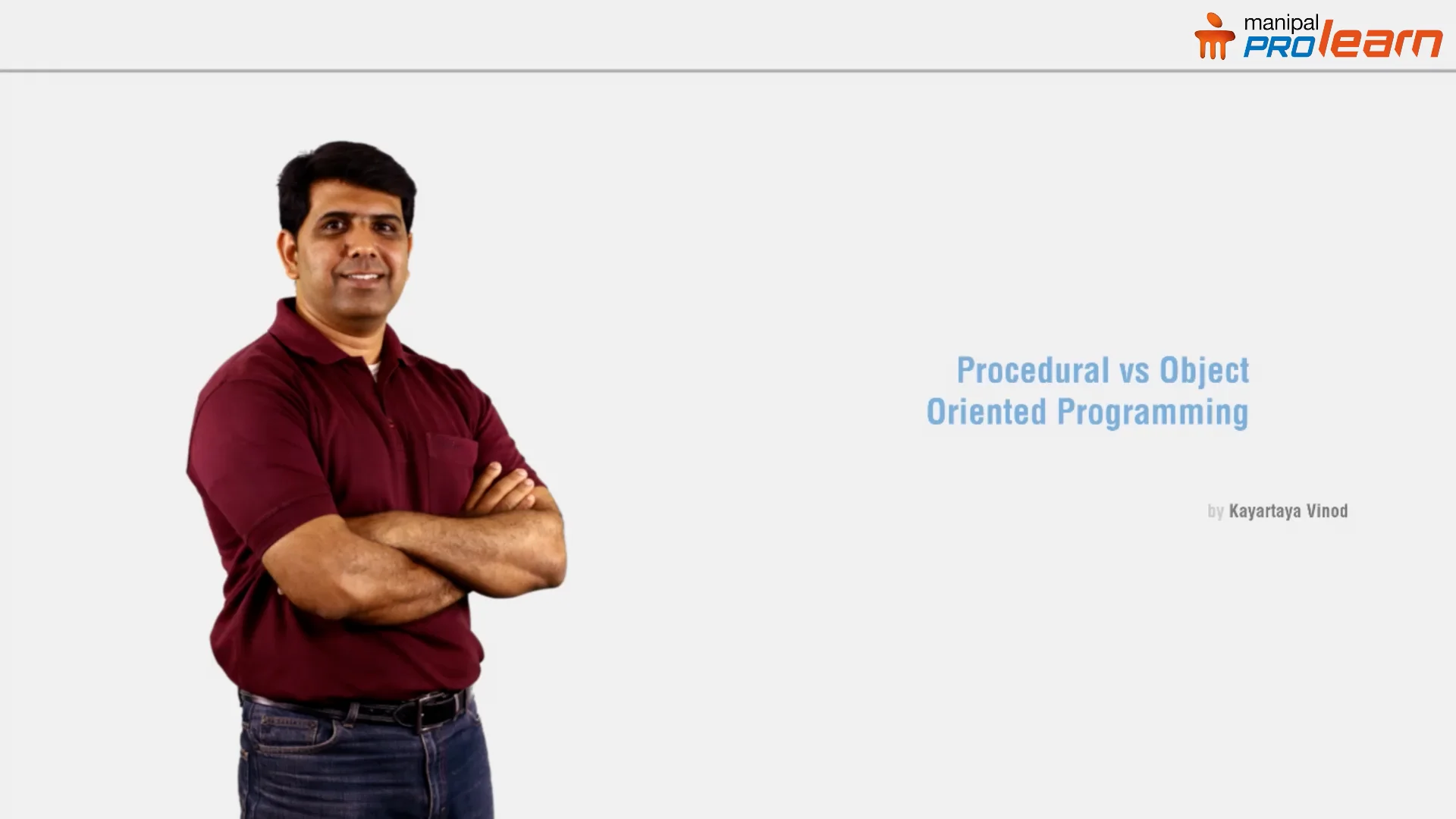 M2L1L1_Procedural_Vs_Object_oriented_programming_v1 on Vimeo