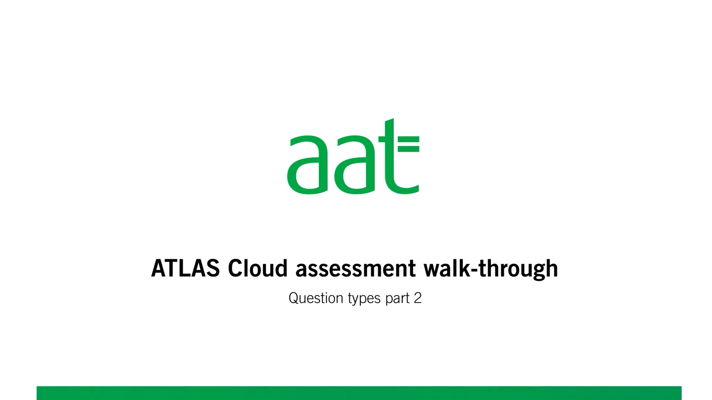 ATLAS Cloud – Question types part 2