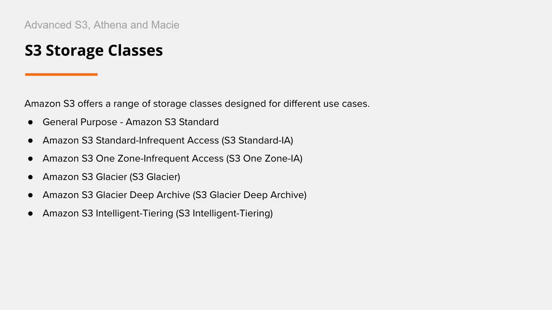75 AWS S3 Storage Classes on Vimeo