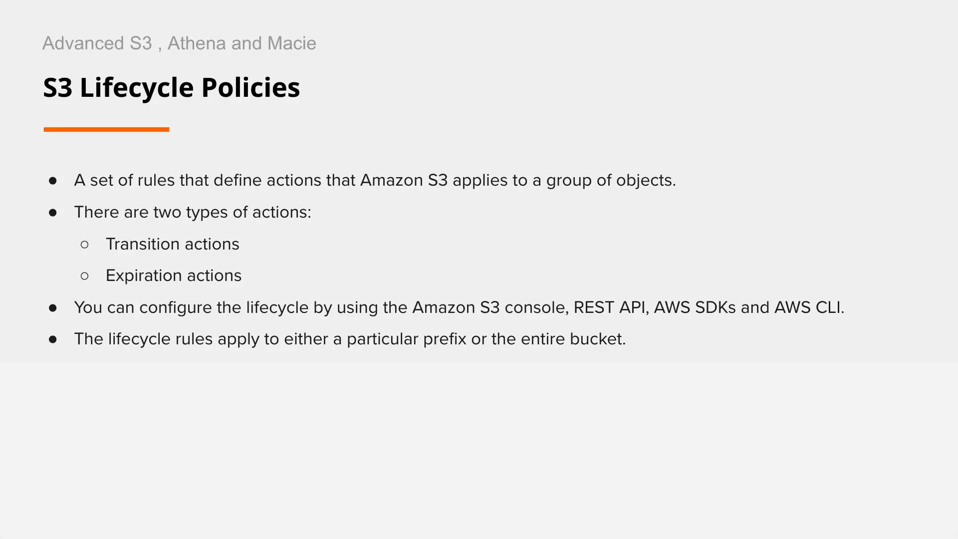76 AWS S3 Lifecycle Policies on Vimeo