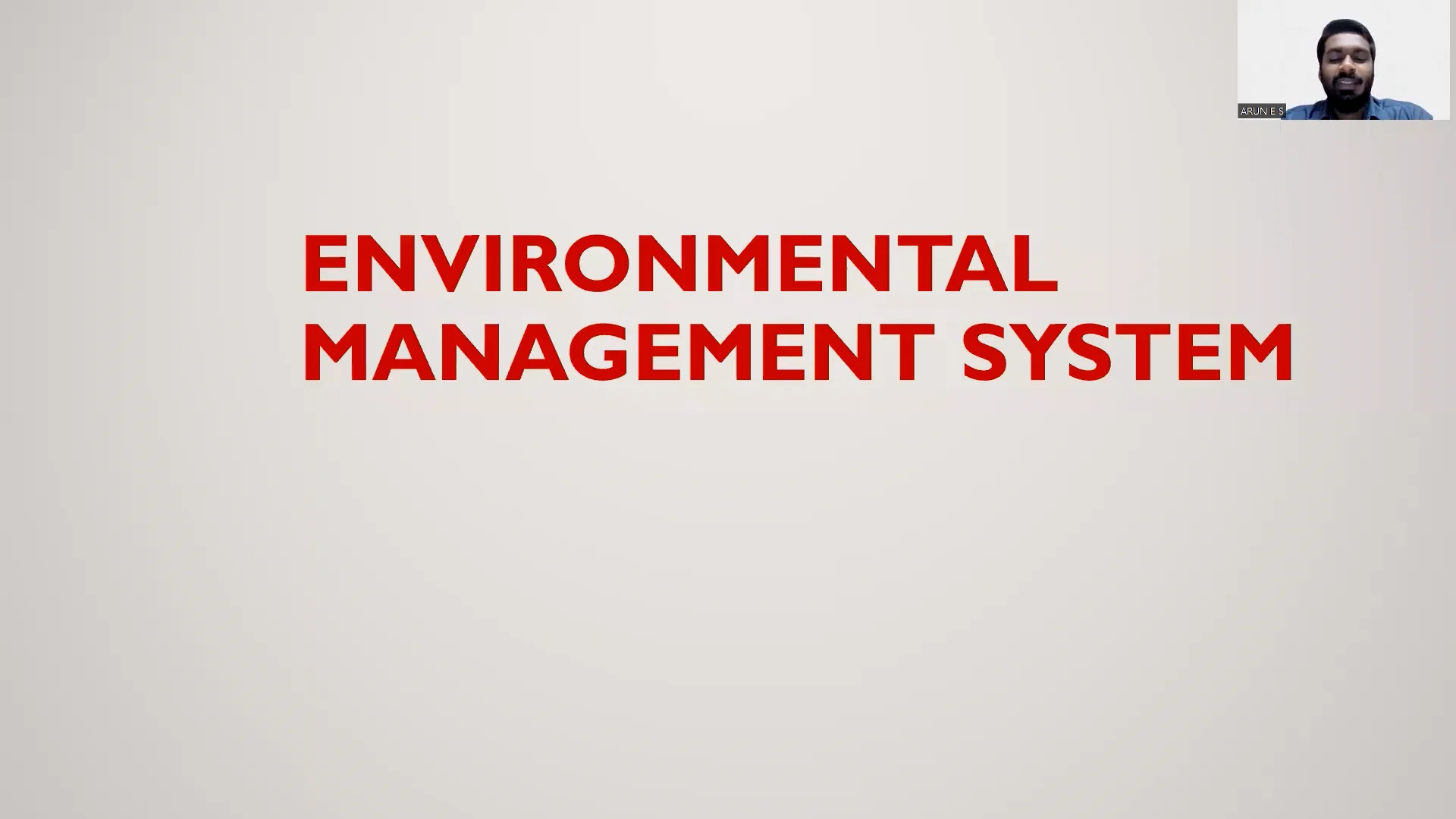 Environmental Management 1 on Vimeo